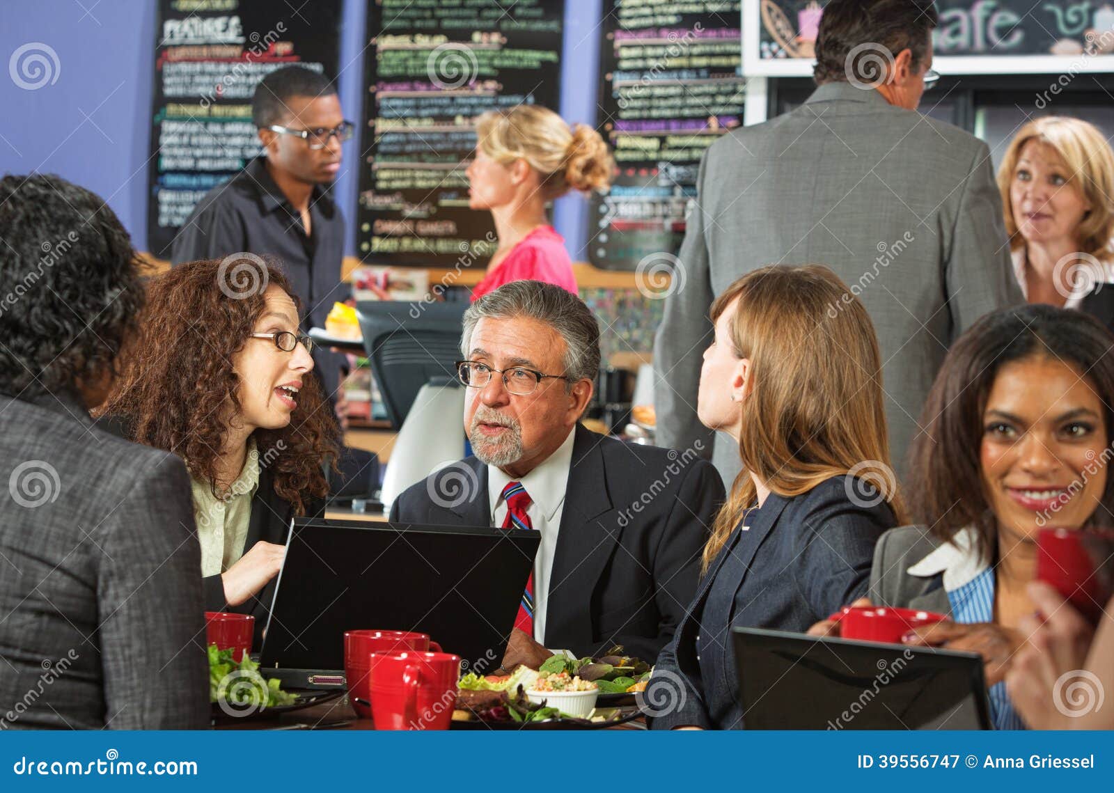 Lunch Break with Workers stock image. Image of coworkers - 39556747