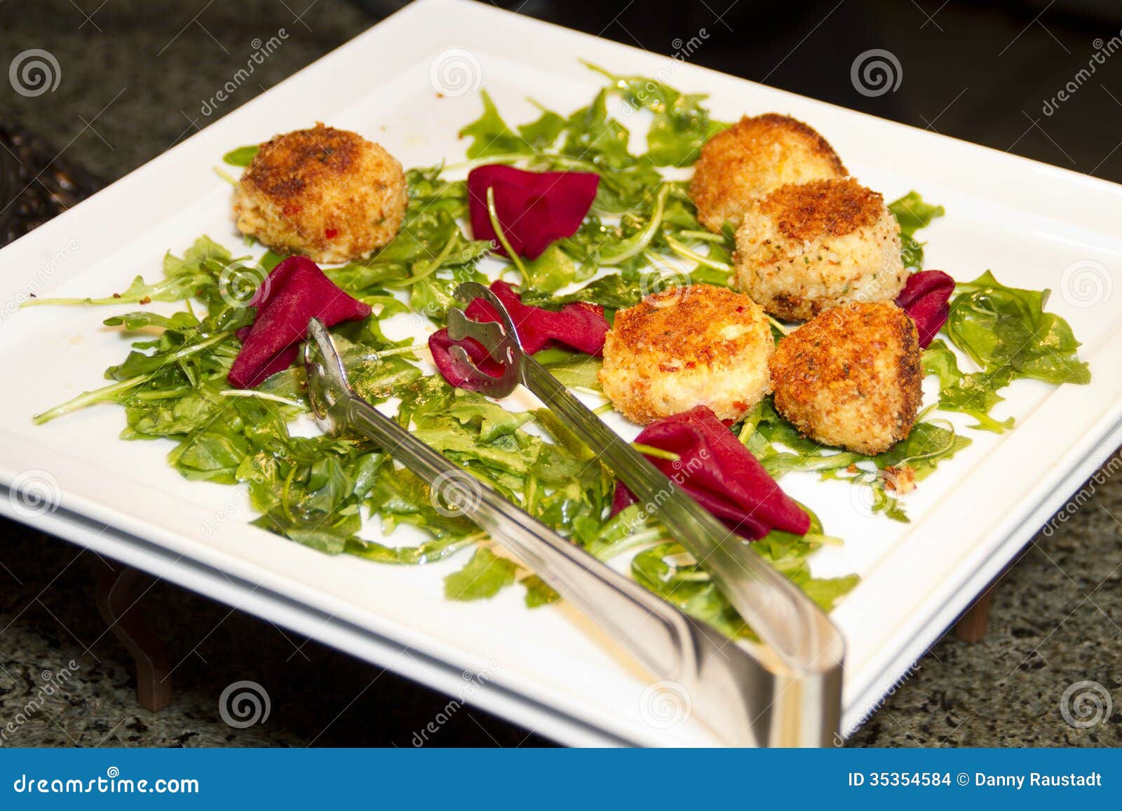 Lunch Buffet Plate of Catered Appetizers Stock Photo - Image of ...