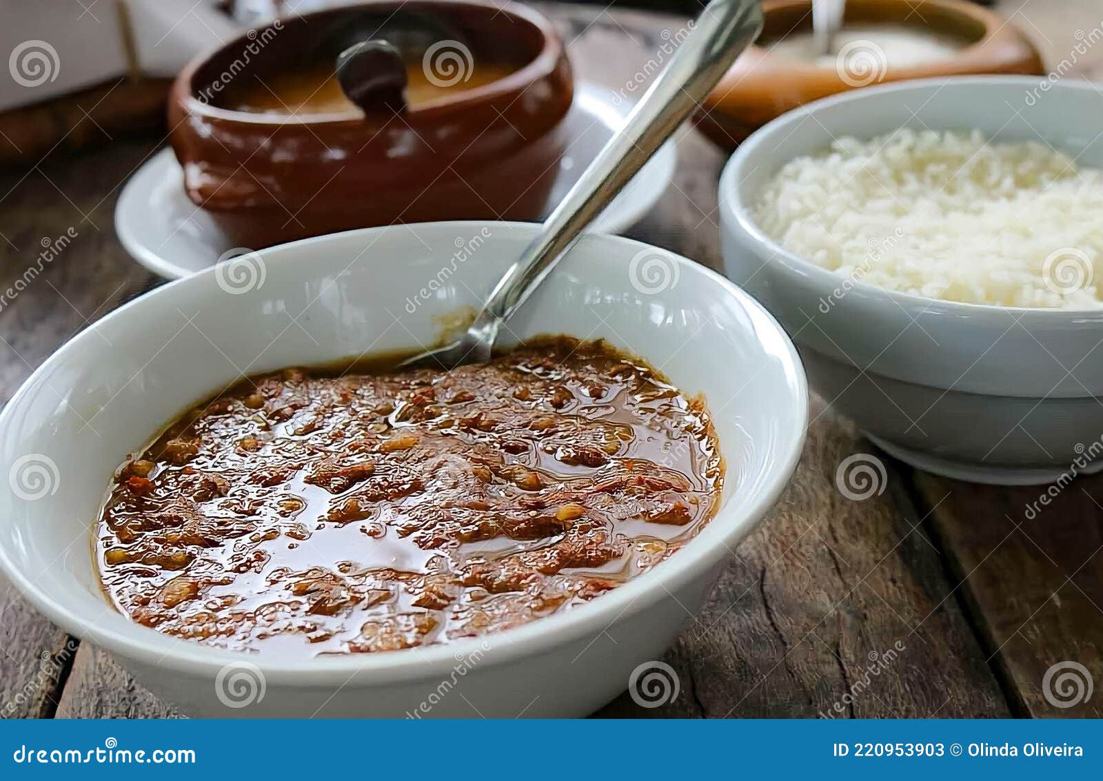 Lunch Cooked Meat Rice, Typical Barreado Dish Stock Image - Image of ...
