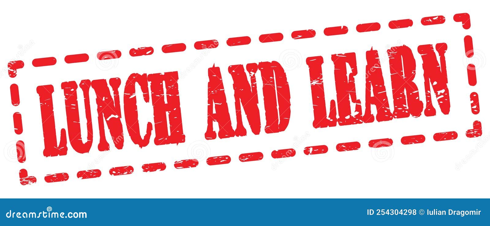 LUNCH and LEARN Text Written on Red Stamp Sign Stock Illustration ...
