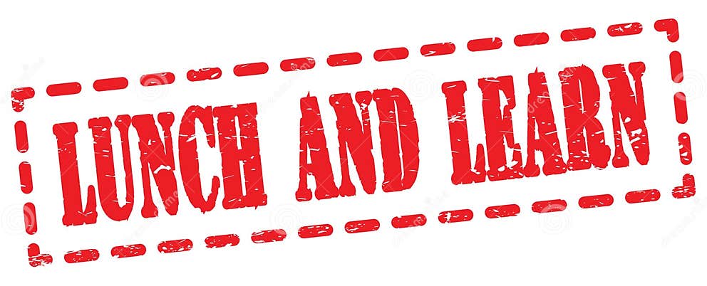 LUNCH and LEARN Text Written on Red Stamp Sign Stock Illustration ...