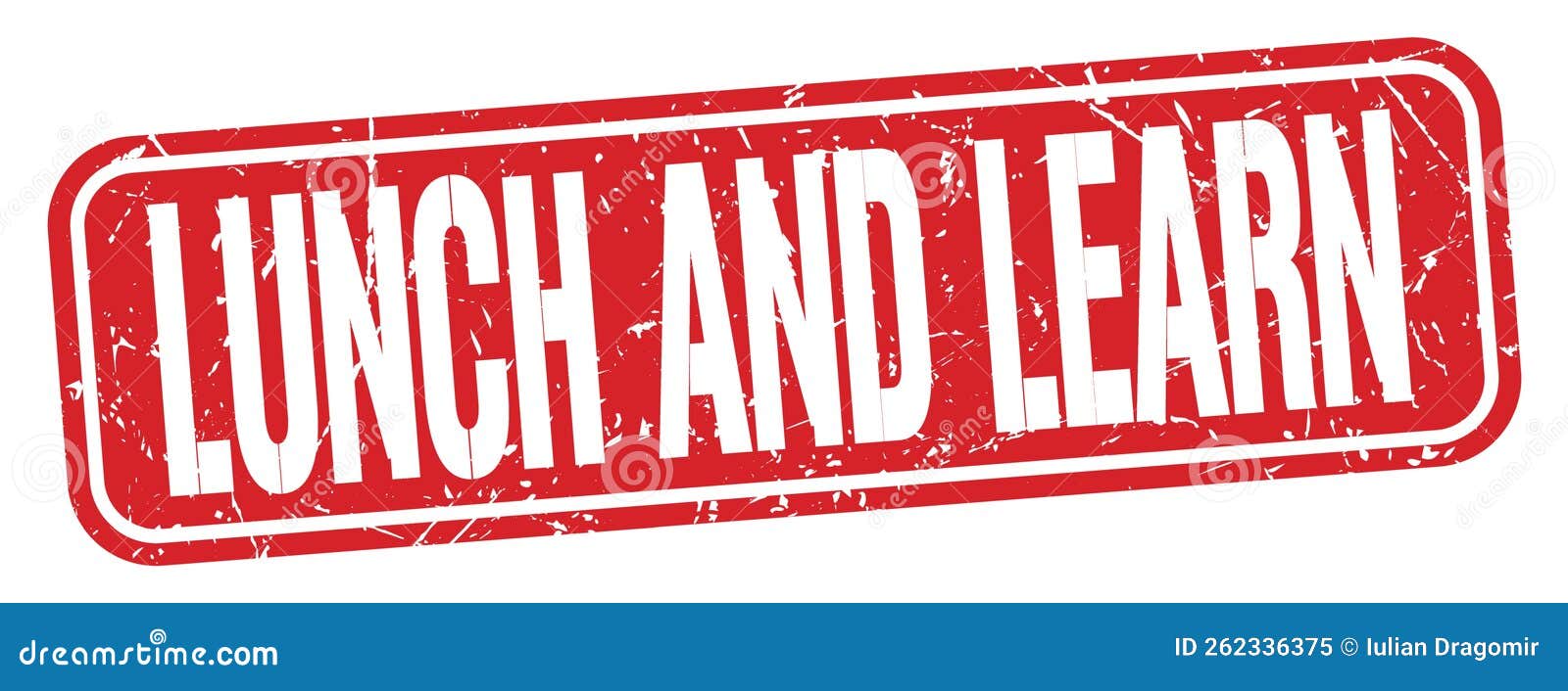 LUNCH and LEARN Text Written on Red Stamp Sign Stock Illustration ...