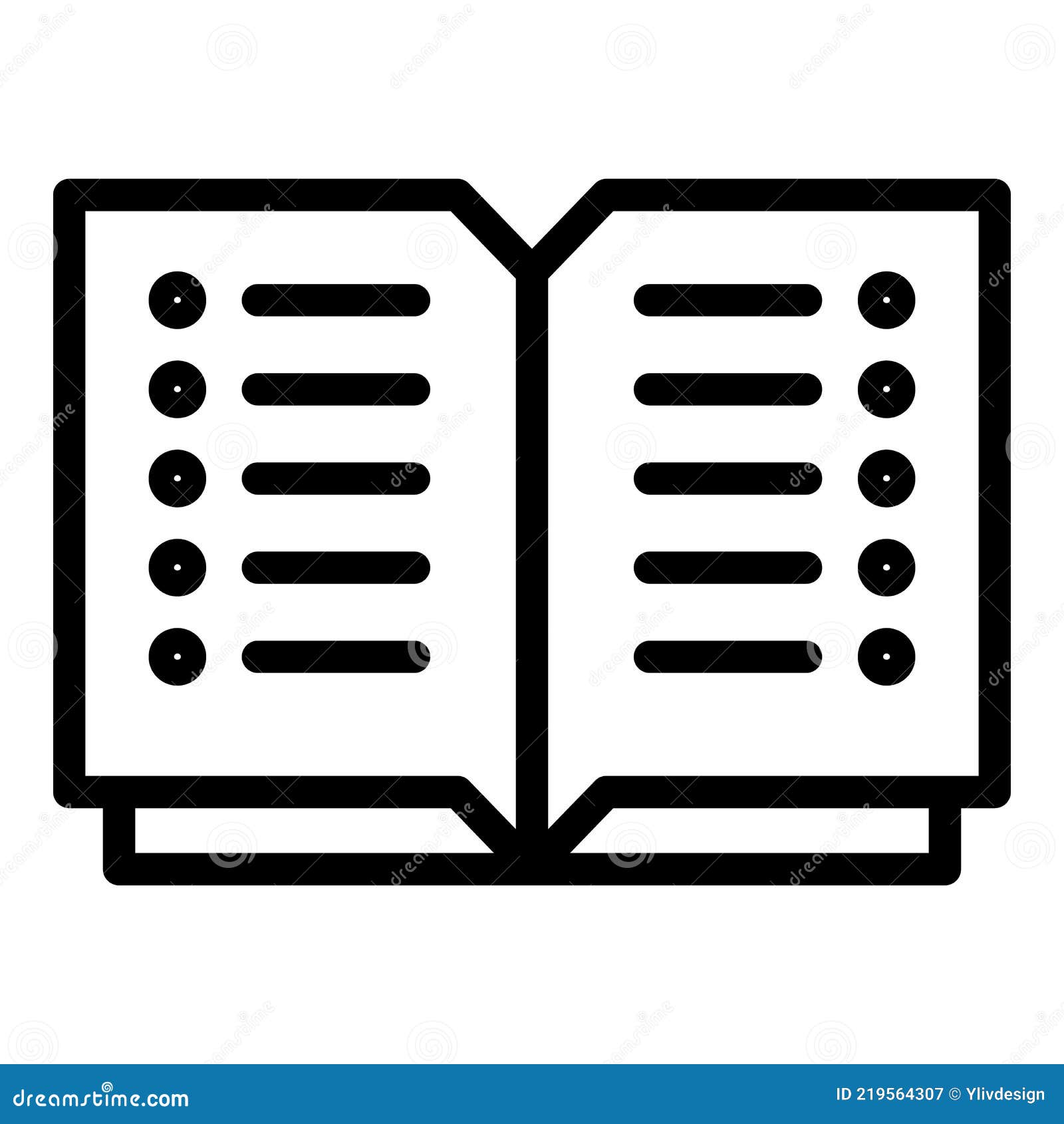 Lunch Menu Icon, Outline Style Stock Vector - Illustration of outline ...