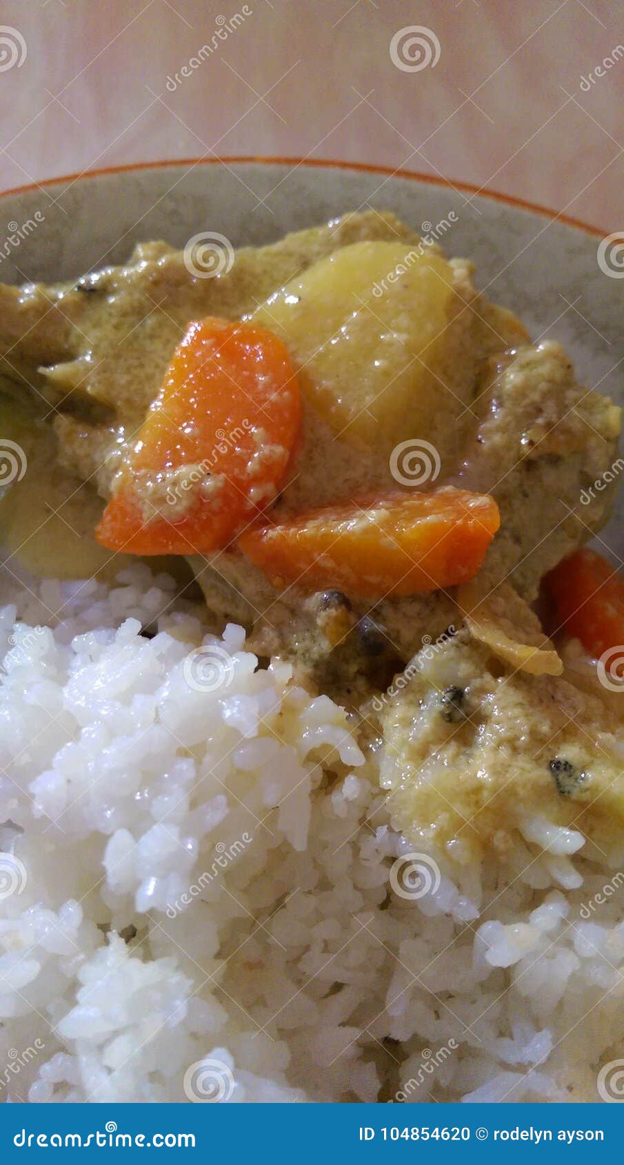 Lunch stock photo. Image of curry, chicken, lunch, dish - 104854620