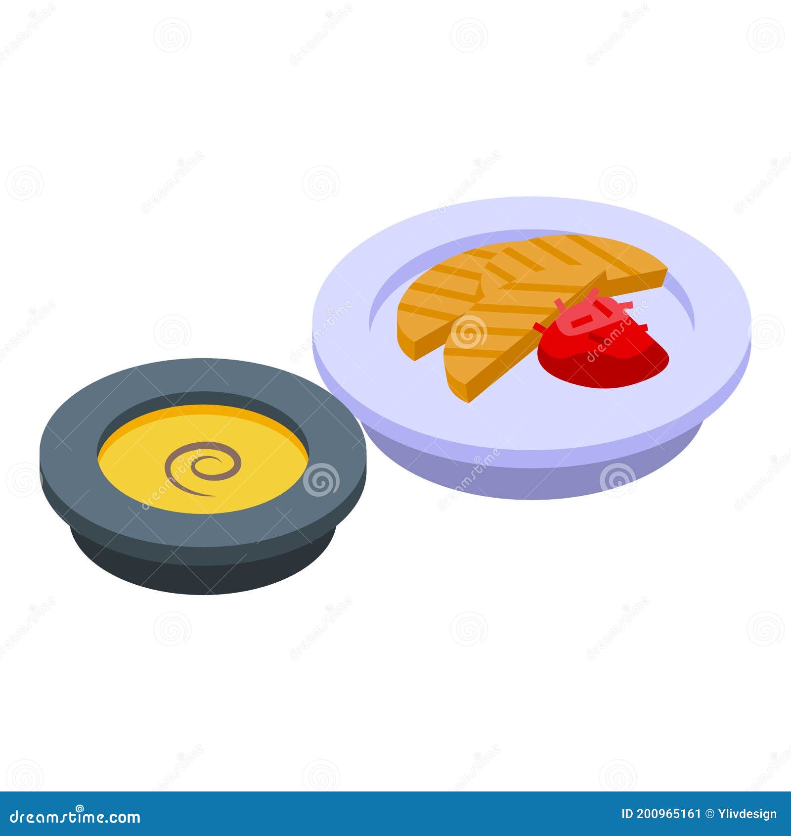 Lunch Sandwich Icon, Isometric Style Stock Vector - Illustration of ...