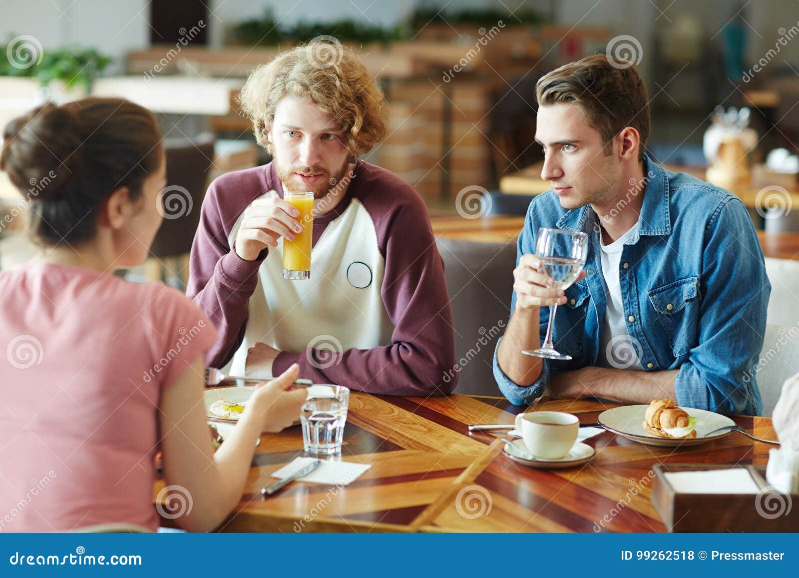 Lunch of students stock photo. Image of juice, business - 99262518