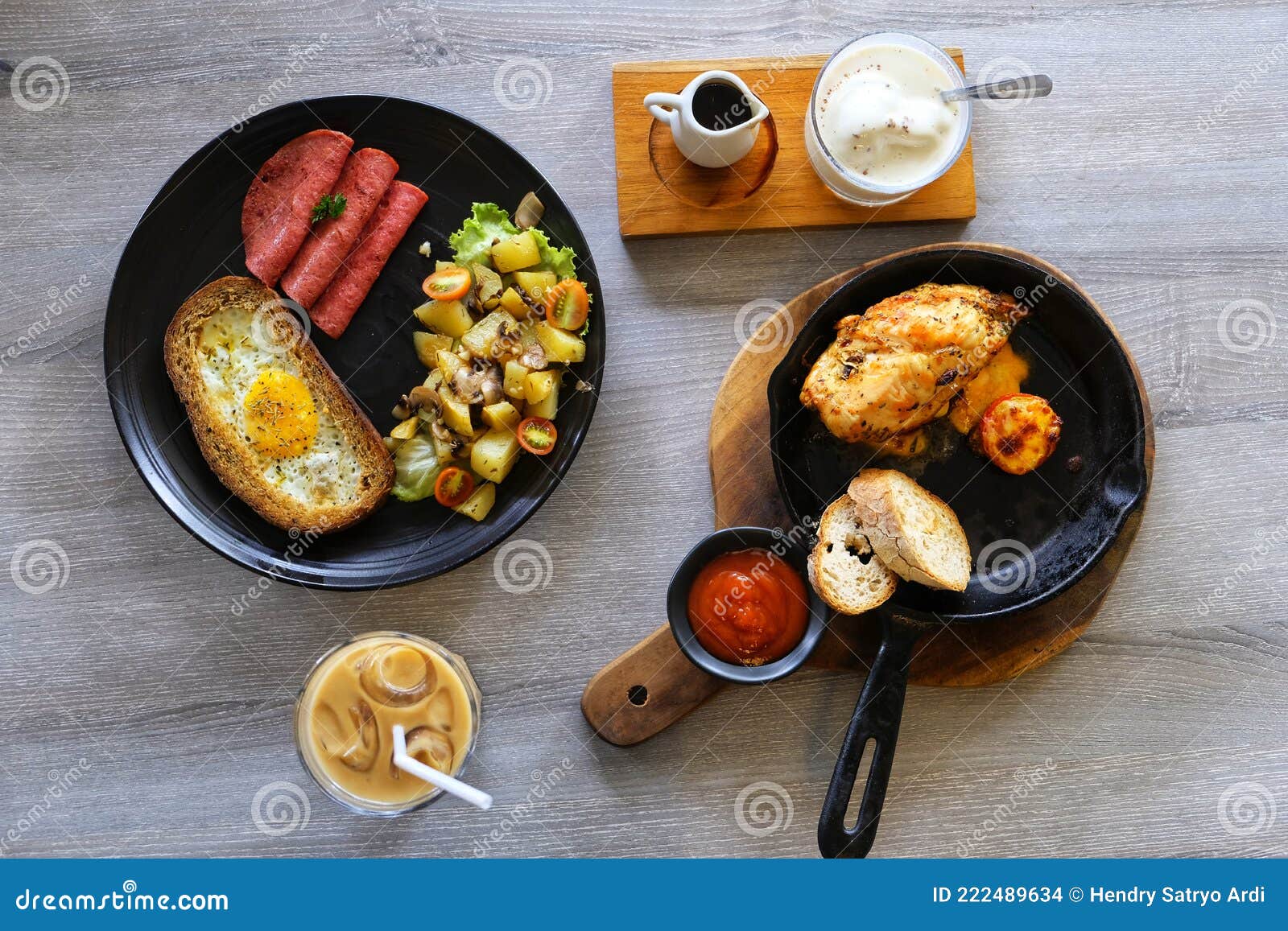 Lunch on the Table, Good Menu Today Stock Photo - Image of fish ...