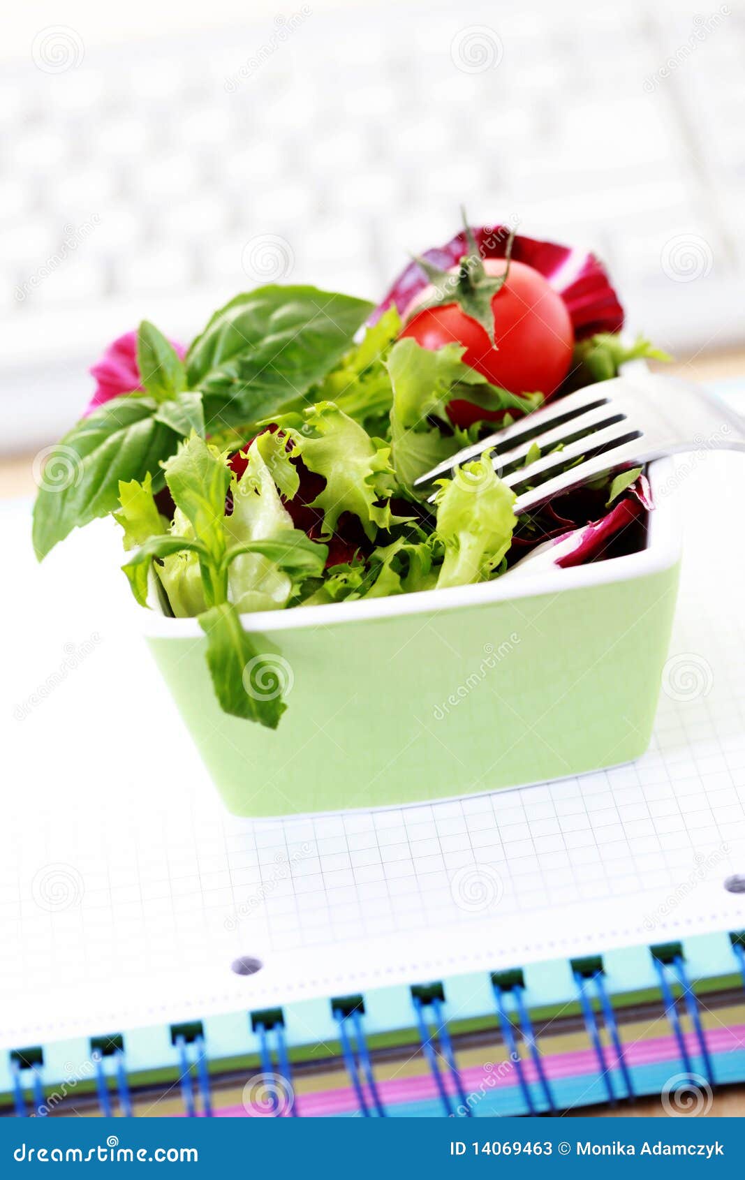 Lunch time stock image. Image of computer, desk, business - 14069463