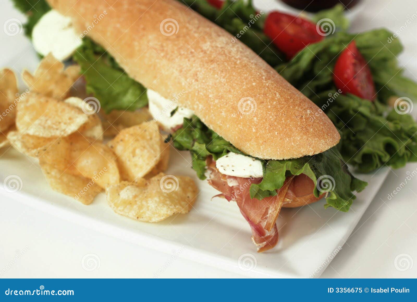Lunch time stock image. Image of lunch, vegetables, baguette - 3356675
