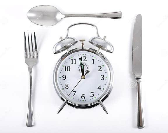 Lunch time stock image. Image of spoon, oclock, lunch - 7391941