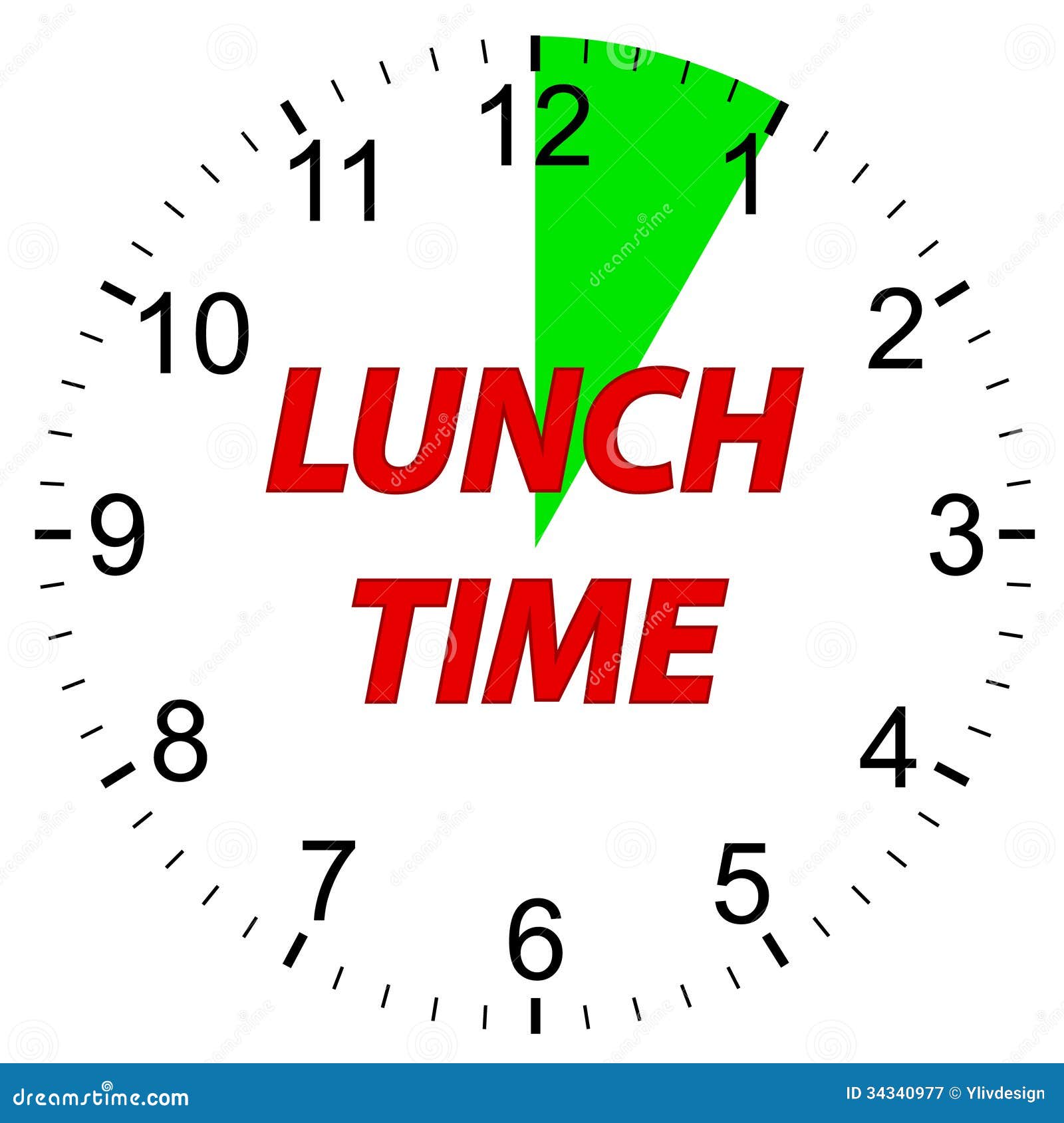 Lunch time clock. stock vector. Illustration of design - 34340977 Lunch time clock. stock vector. Illustration of design - 34340977