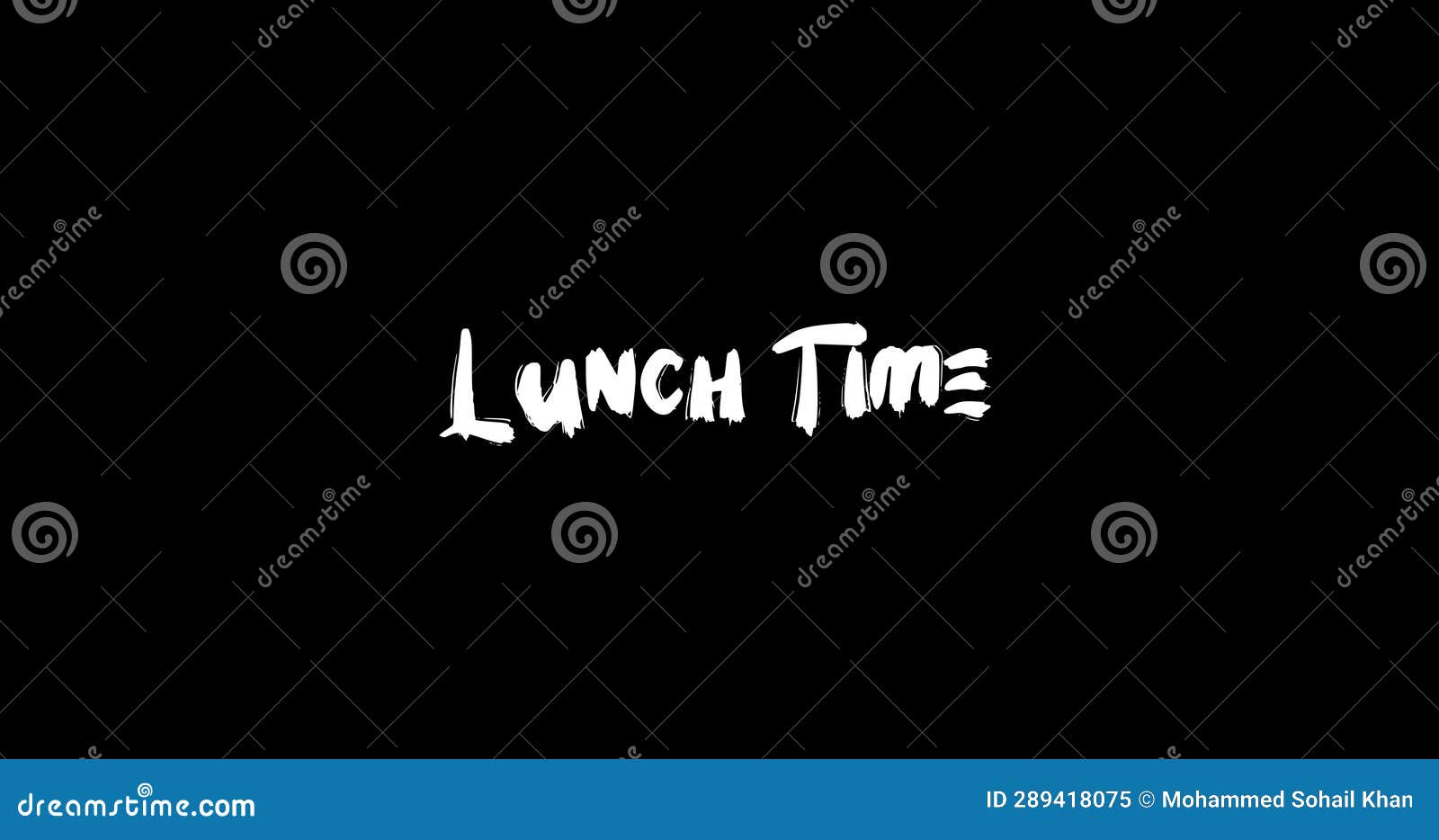 Lunch Time Grunge Transition Effect of Typography Text Animation on ...