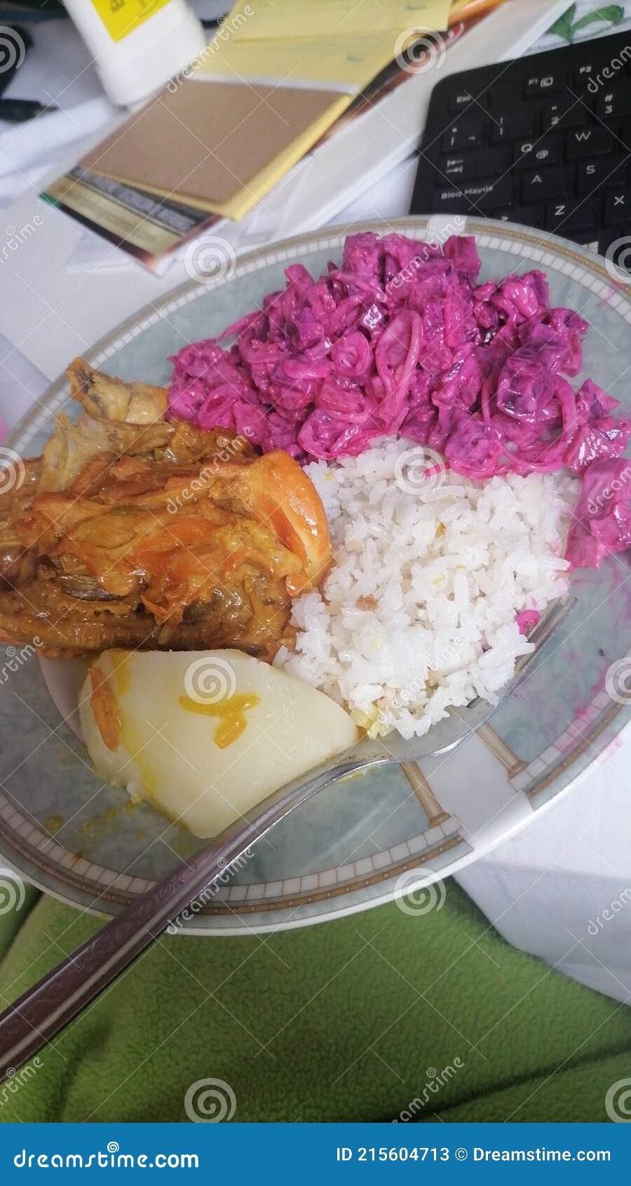 Lunch Time in the Healthy Way Stock Image - Image of seafood, breakfast ...