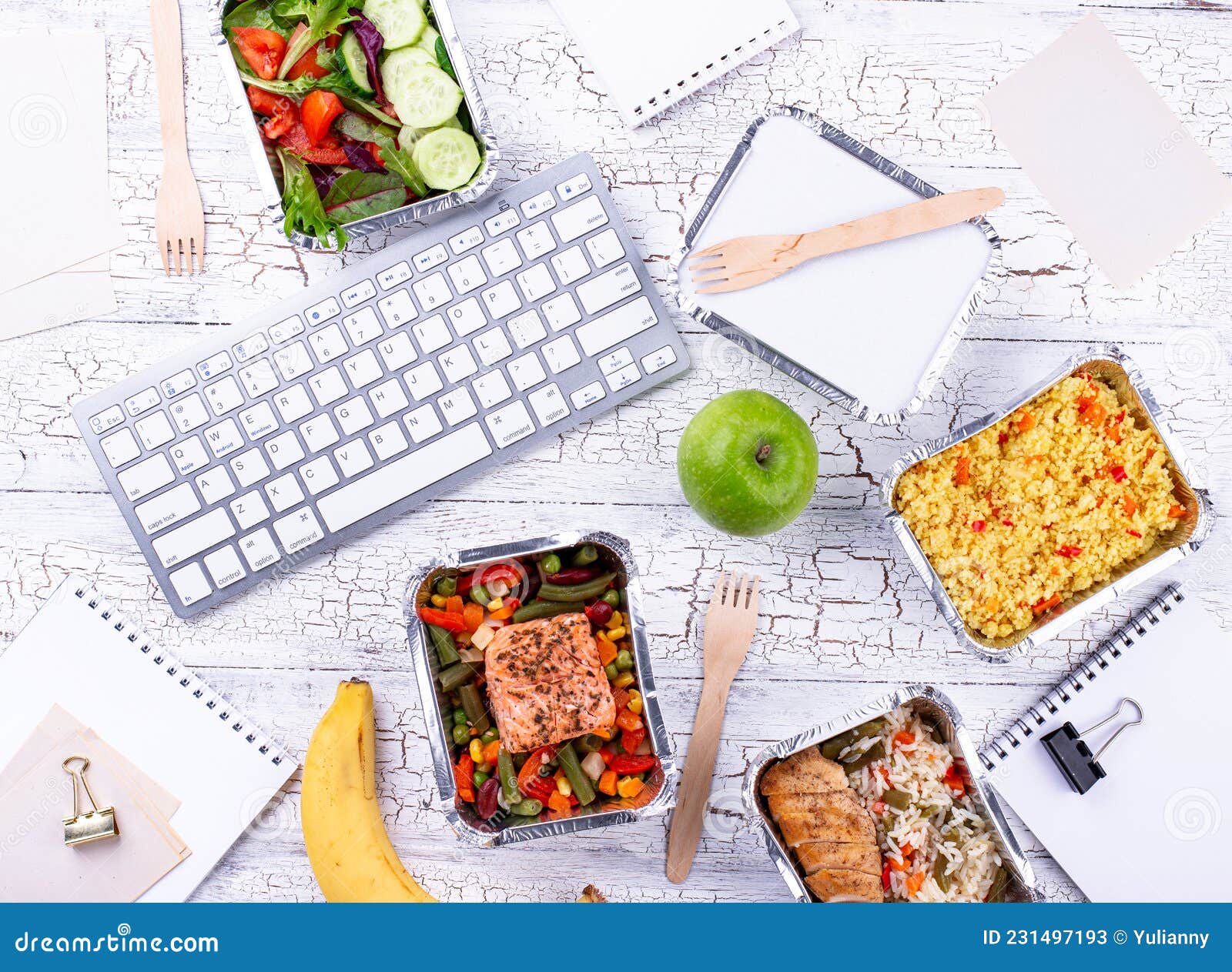 Lunch Time in Office. Food Delivery Editorial Stock Photo - Image of ...