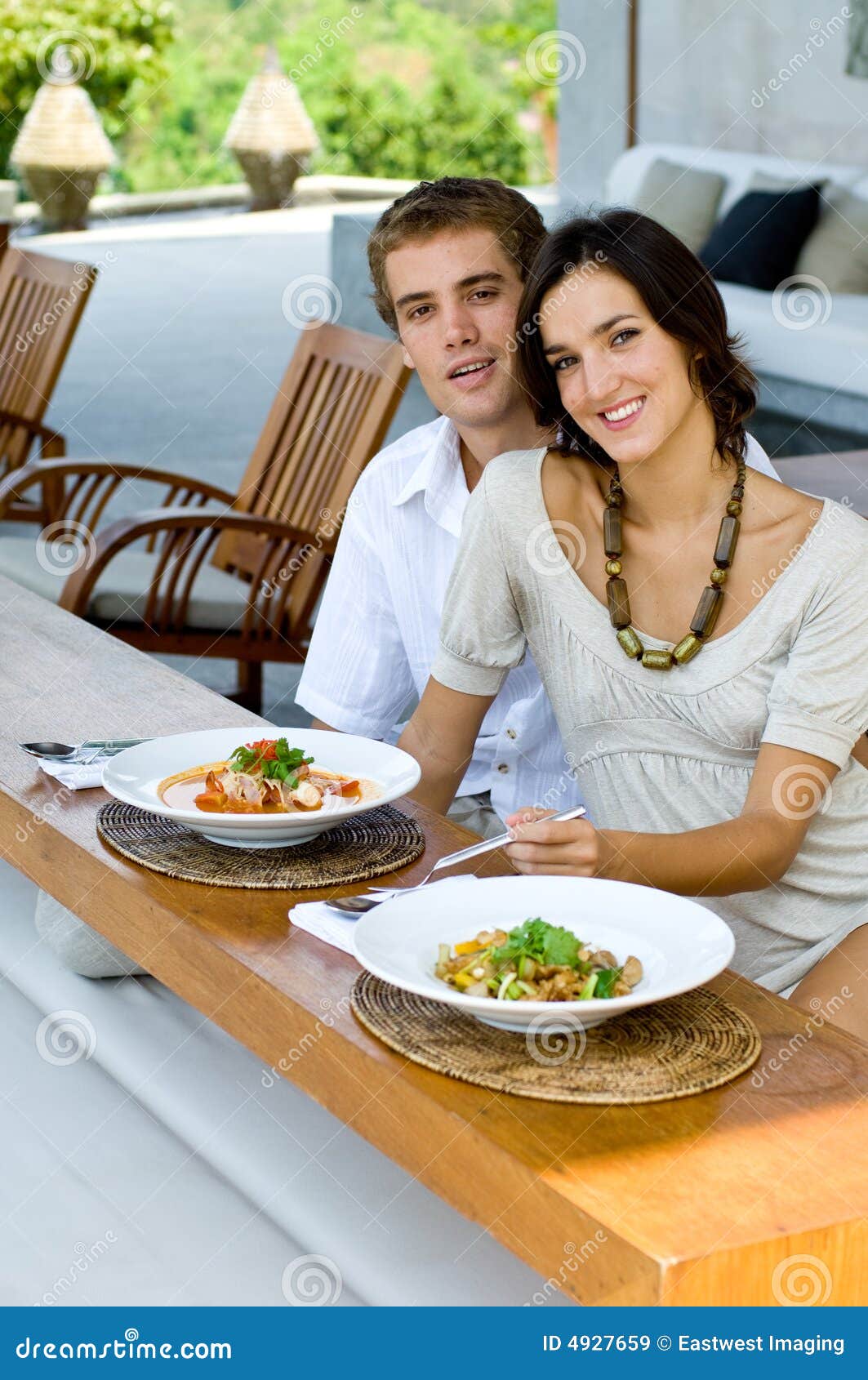 Lunch Together stock image. Image of alfresco, thailand - 4927659