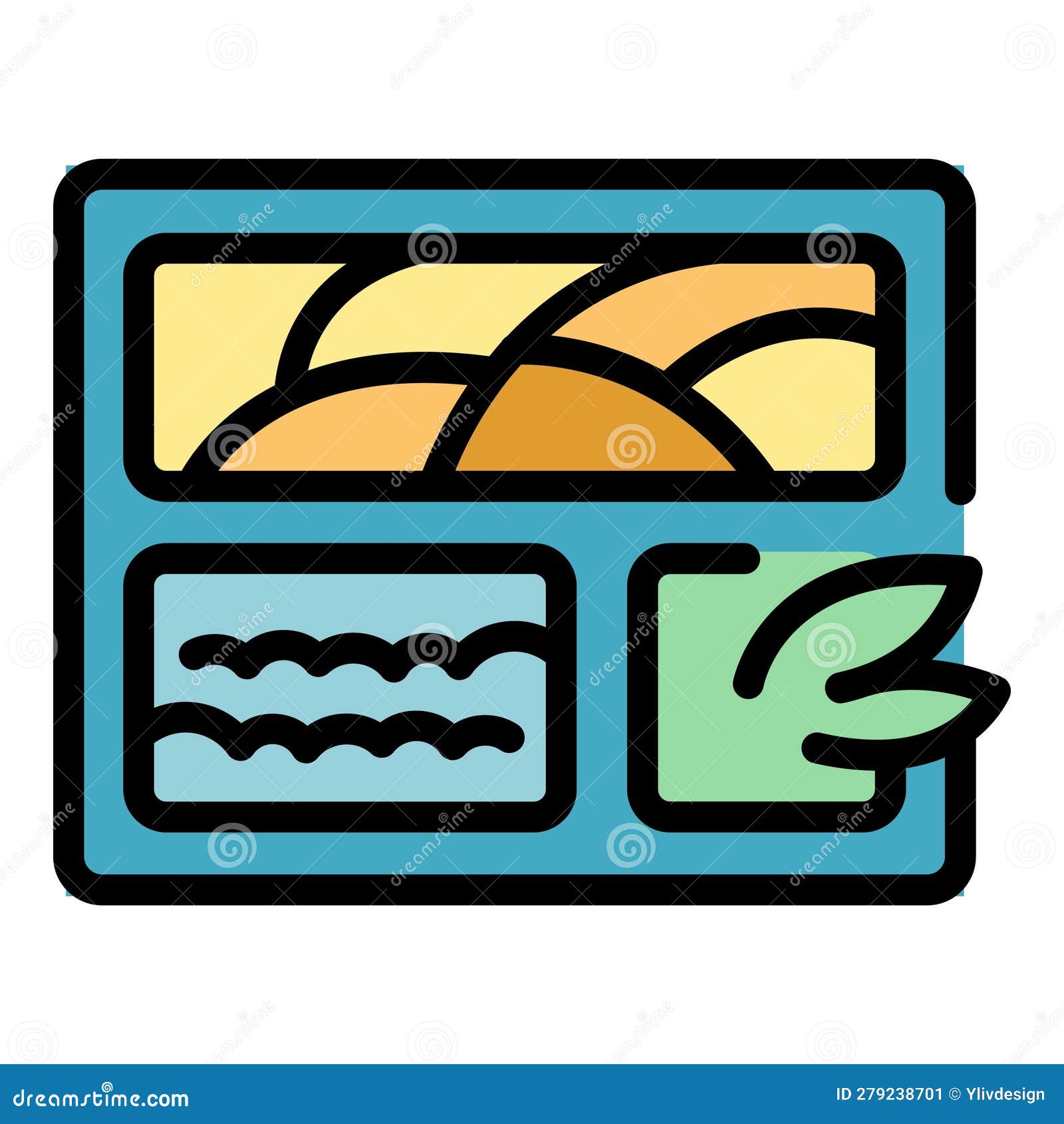 Lunch Tray Icon Vector Flat Stock Vector - Illustration of graphic ...