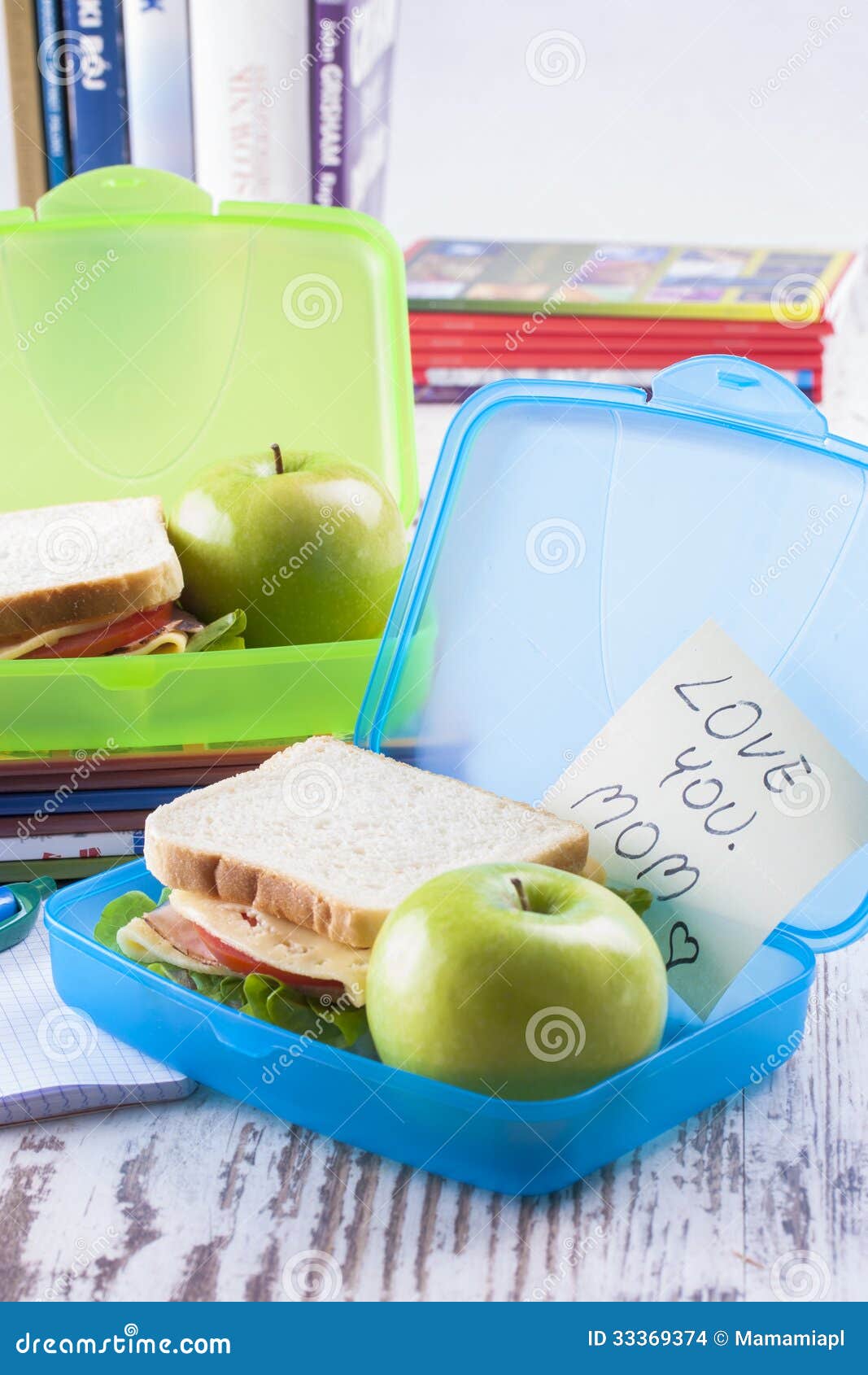 Lunchbox fotografia stock. Immagine di panino, diario - 33369374