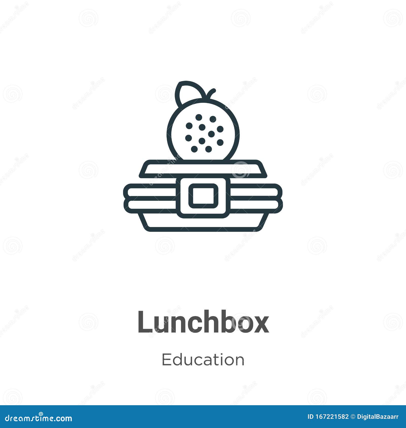 Lunchbox Outline Icon Set 2 Cartoon Vector | CartoonDealer.com #202282283