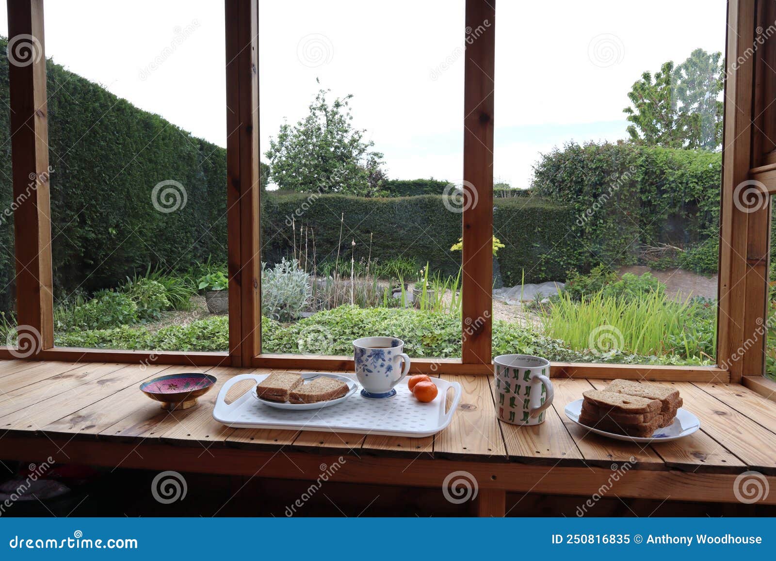 A Lunchtime Snack in a Garden Shed during a Welcome Break from Work in ...