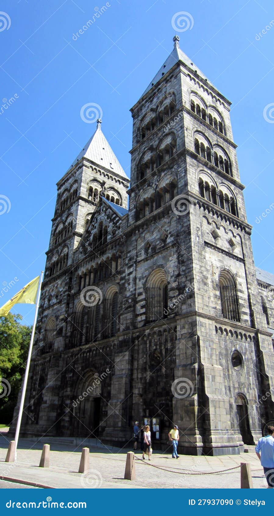 Lund Cathedral in Lund Sweden Editorial Image - Image of tower, stone ...