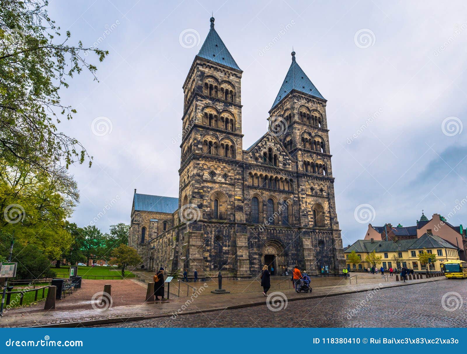 Lund - October 21, 2017: the Gothic Cathedral of Lund, Sweden Editorial ...