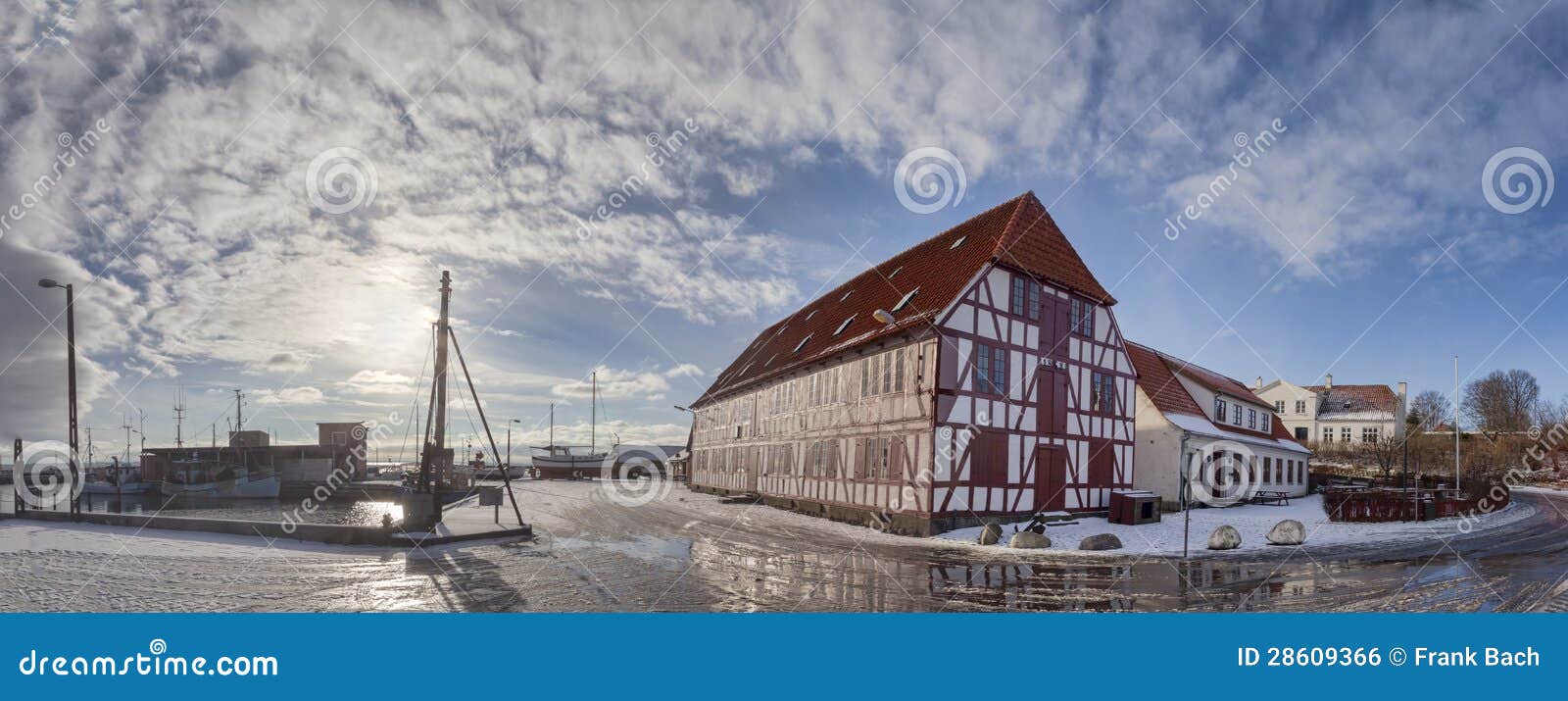Lundeborg Harbor in Denmark Stock Photo - Image of architecture ...