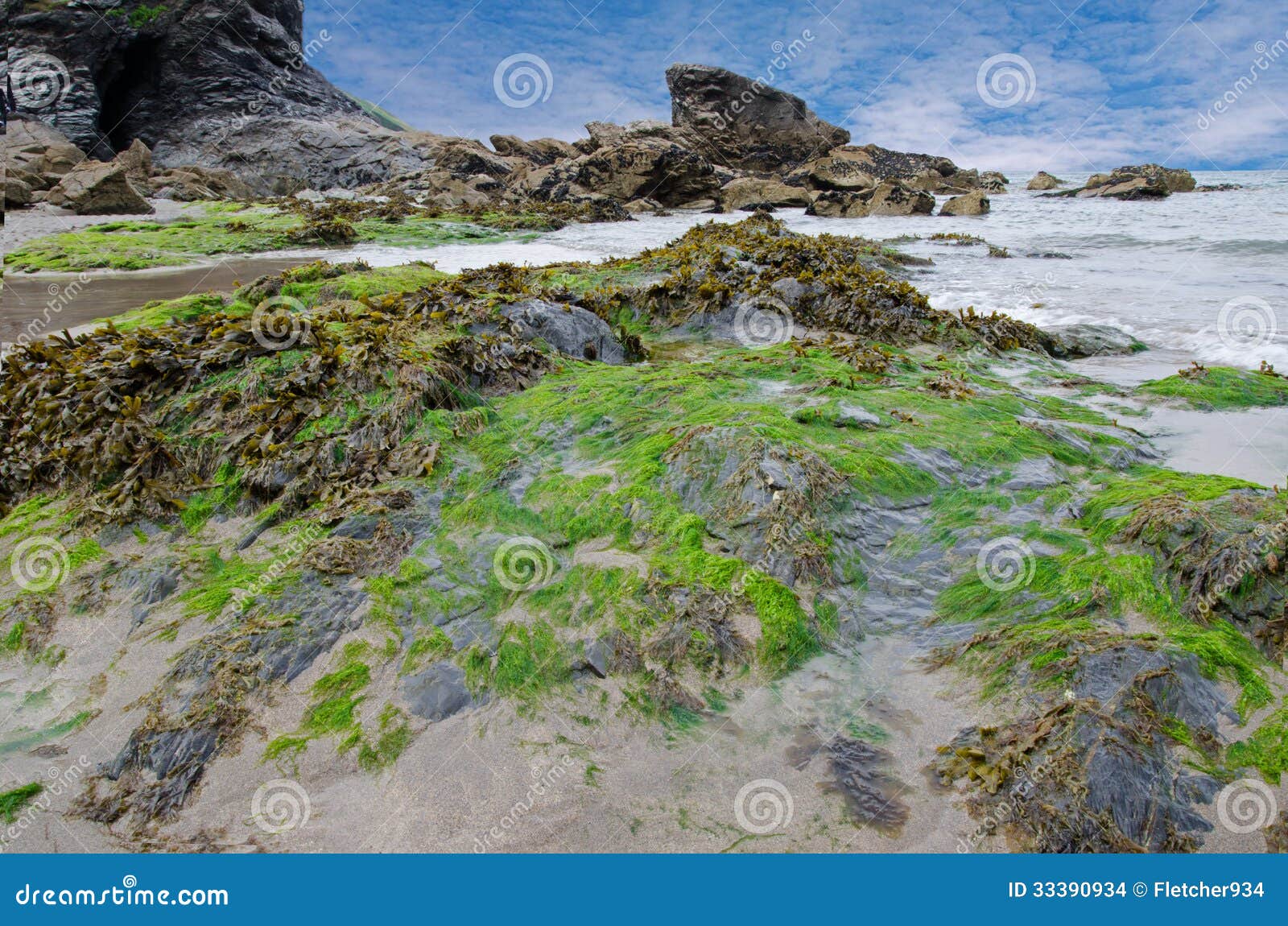 Lundy Bay beach stock photo. Image of cornsih, outdoors - 33390934