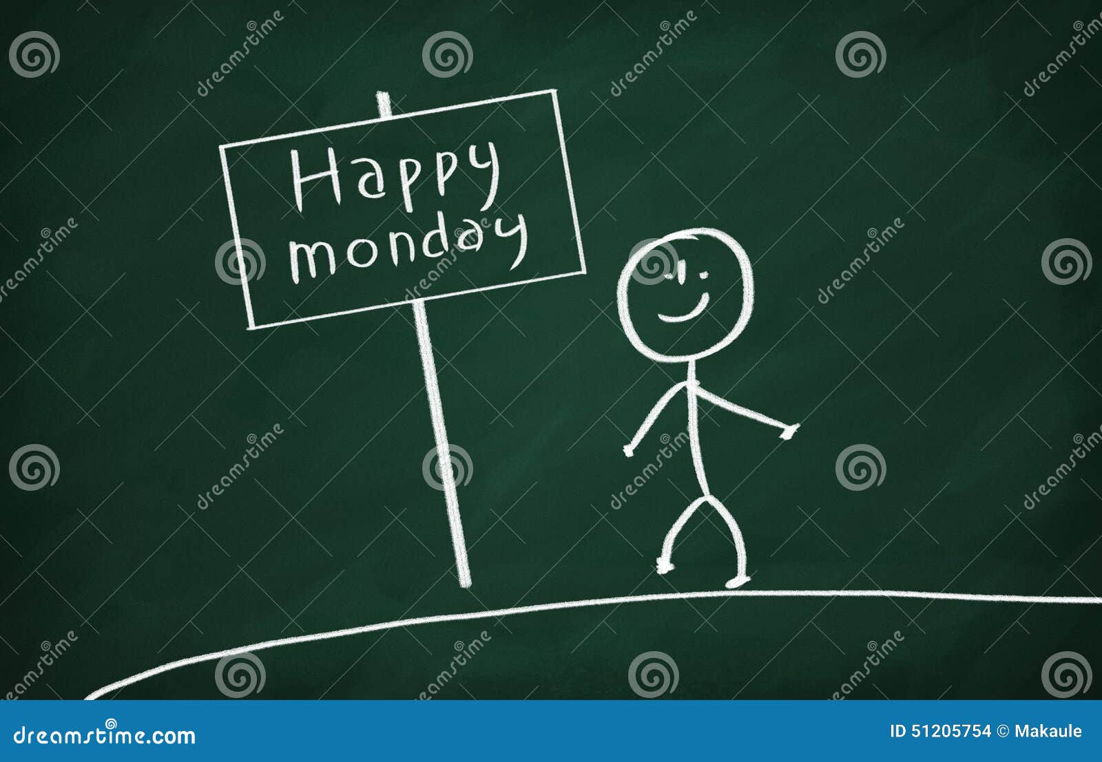 Lunes feliz stock de ilustración. Ilustración de concepto - 51205754