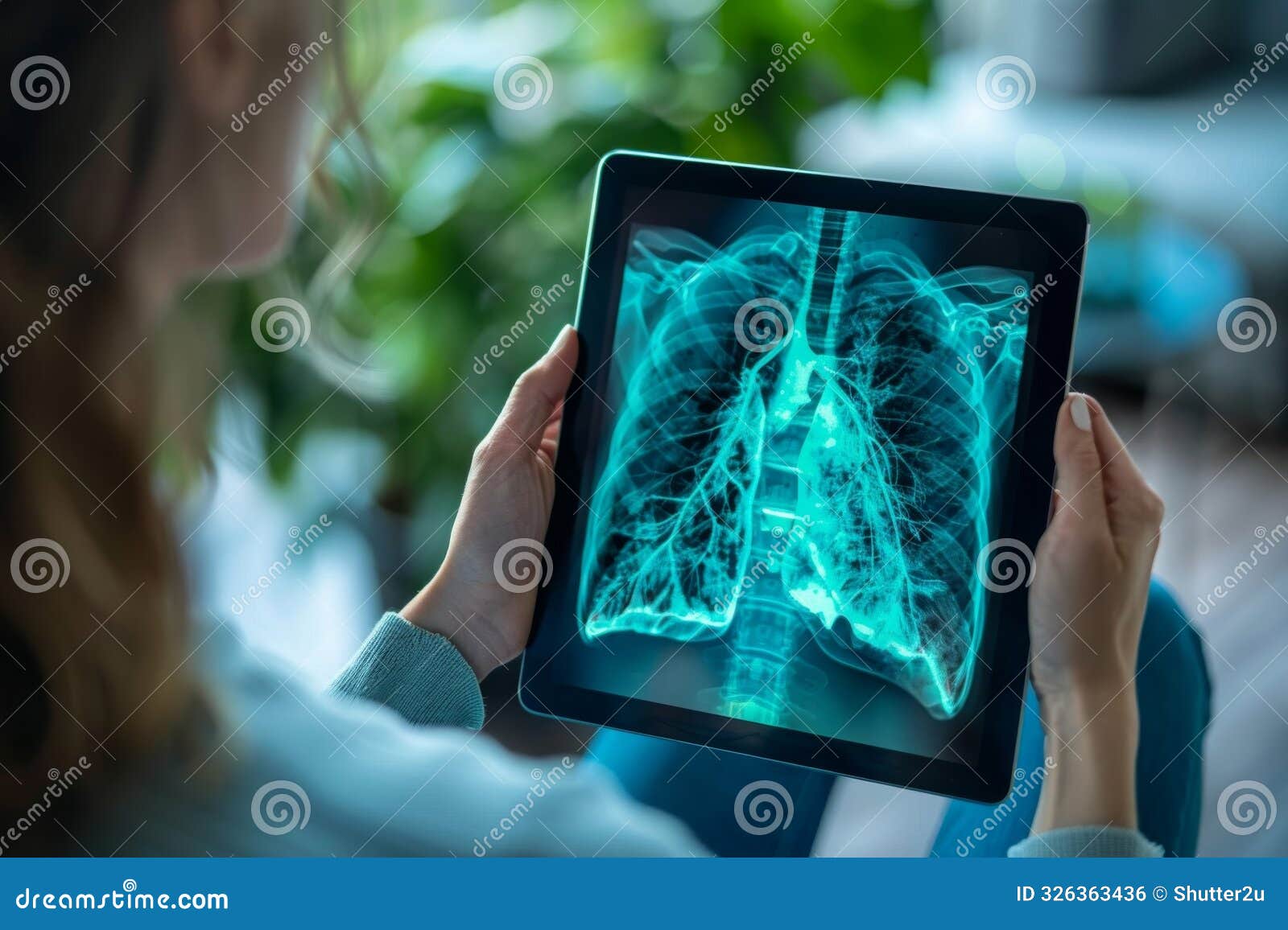 Lung Capacity Virtual Trainer App On A Tablet With Interactive ... Lung Capacity Virtual Trainer App On A Tablet With Interactive ...
