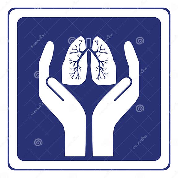Lung care sign stock vector. Illustration of clear, human - 12789963