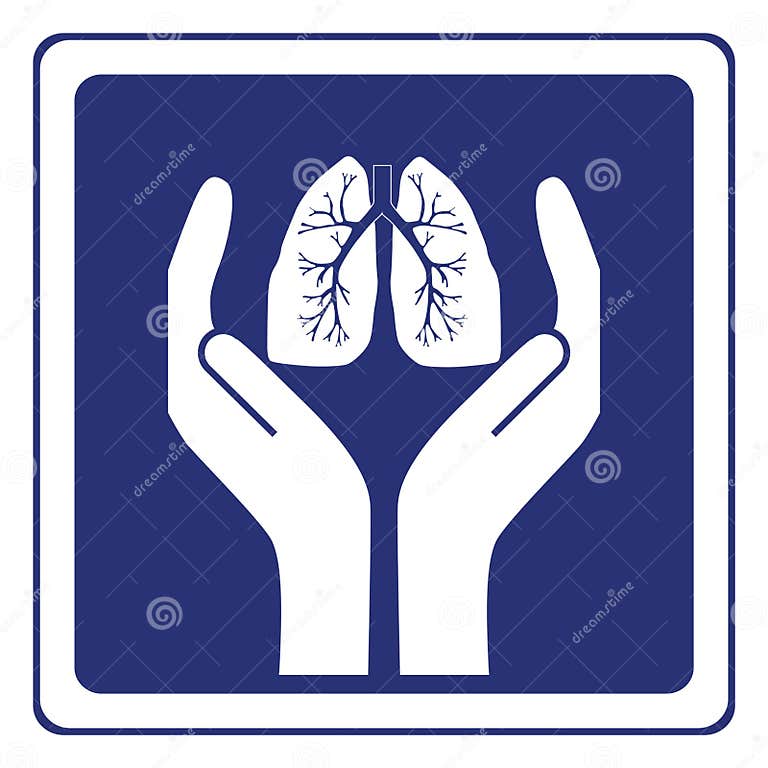 Lung care sign stock vector. Illustration of clear, human - 12789963