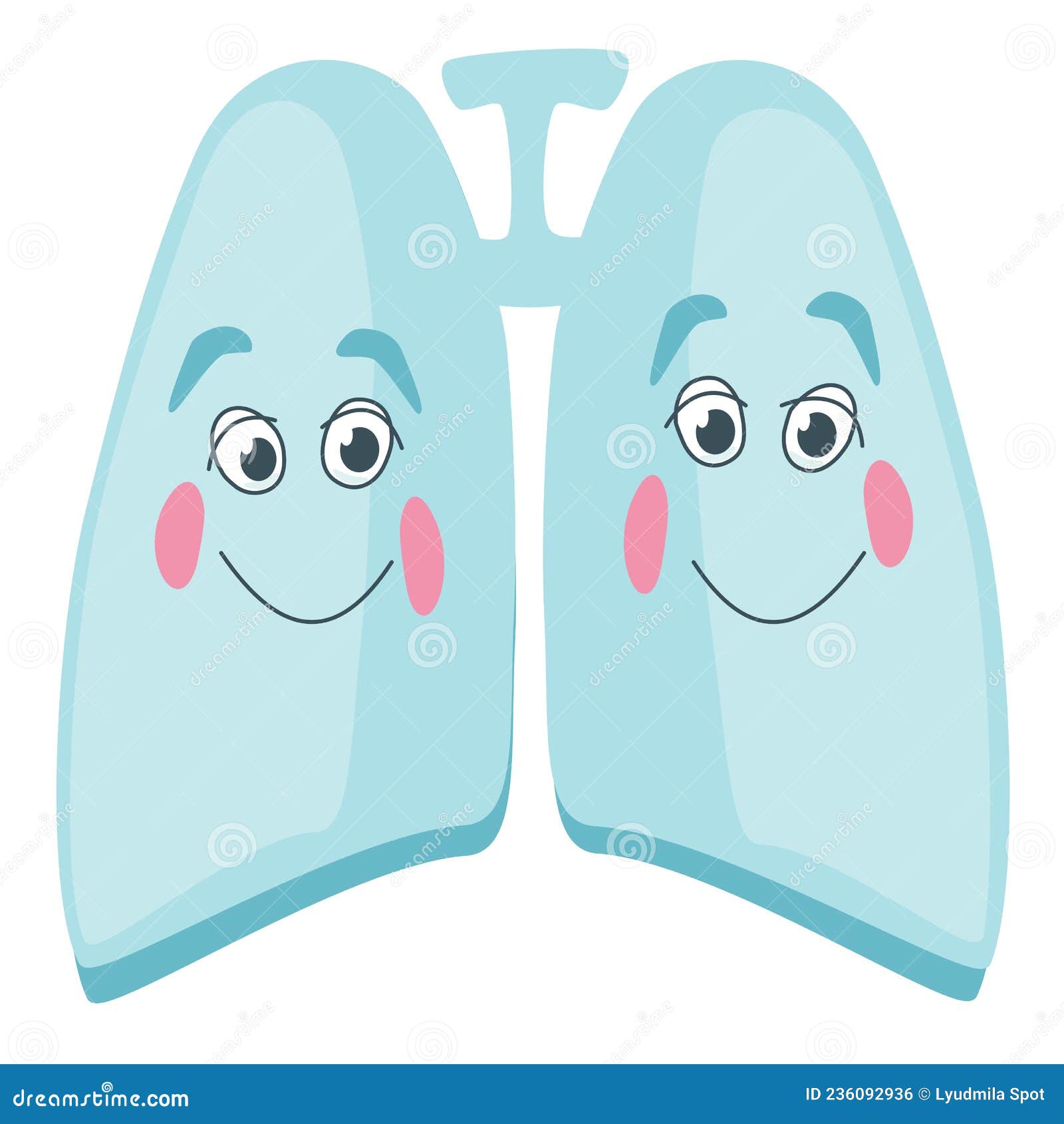Lung Or Human Lungs Icon Line Outline Art With Bronchial System Vector