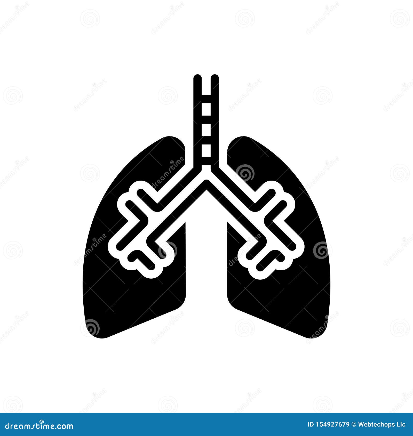 Icon Of Lung Disease, Pneumonia. Vector Signs For Web Graphics ...
