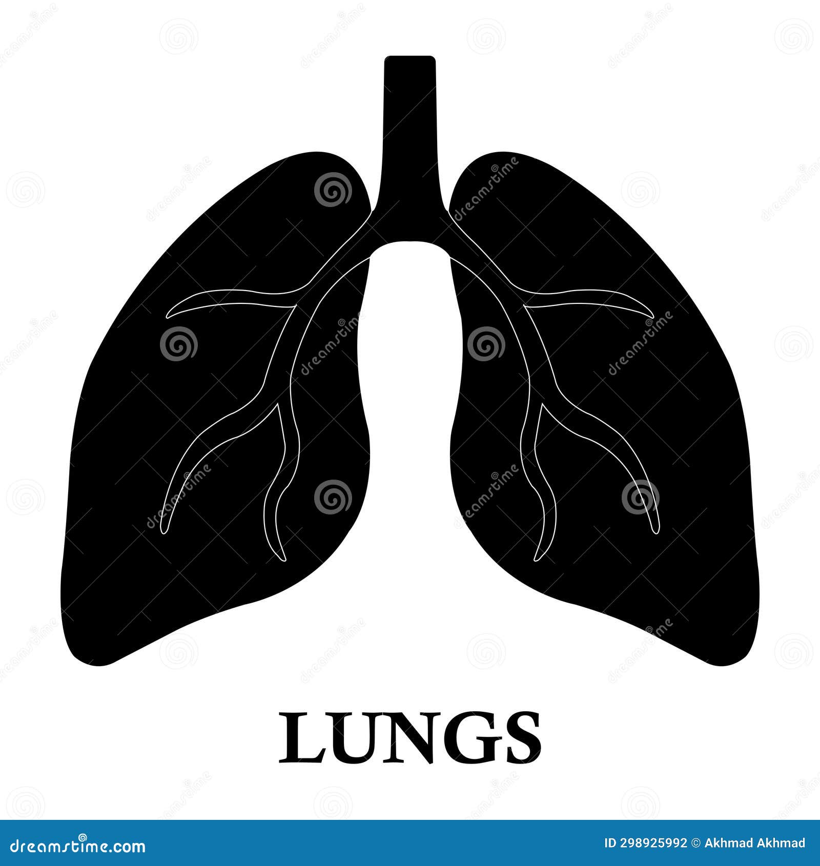 Lung icon stock illustration. Illustration of lung, sign - 298925992