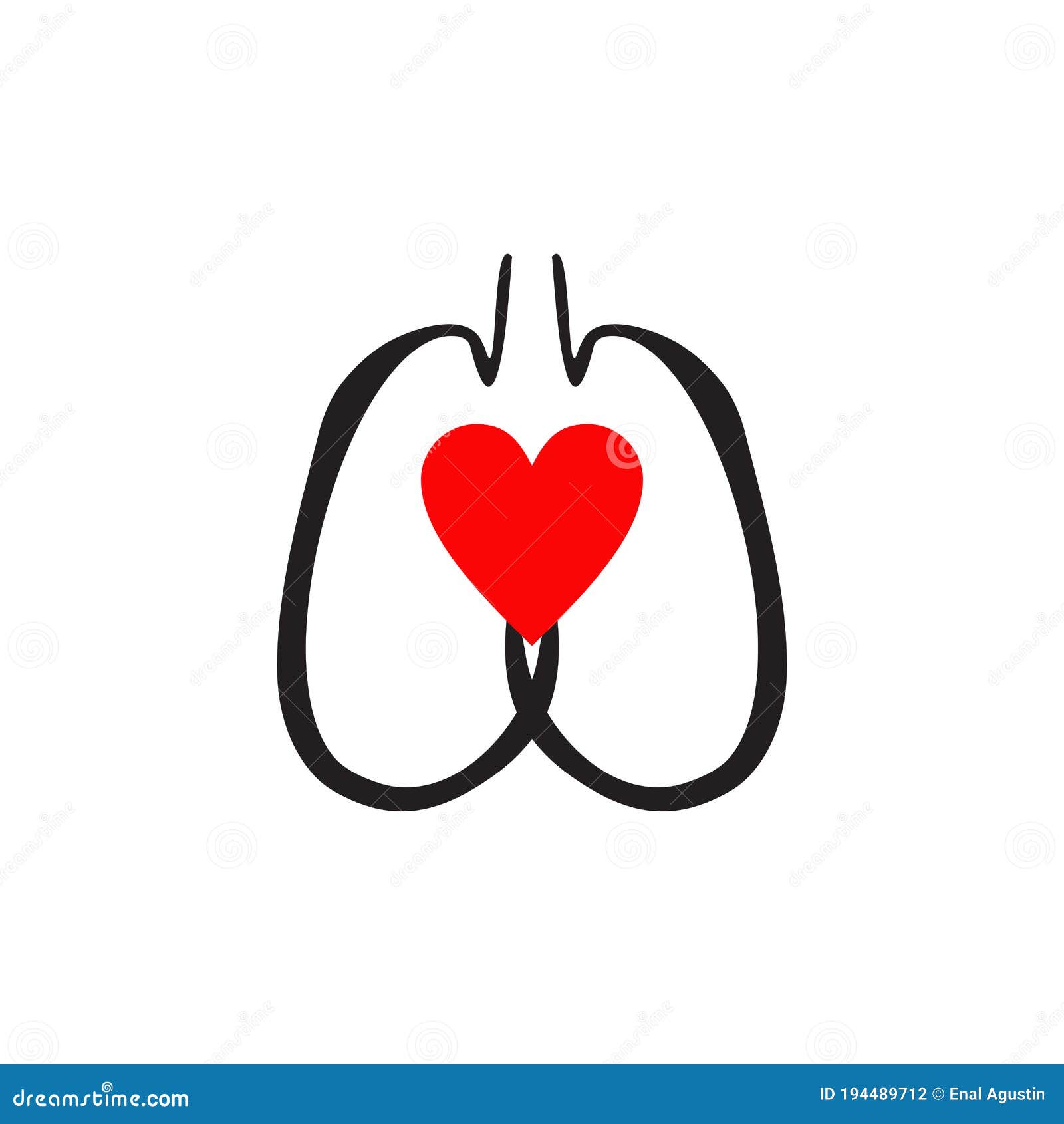 Lung Logo Design Vector Template Stock Vector Illustration Of