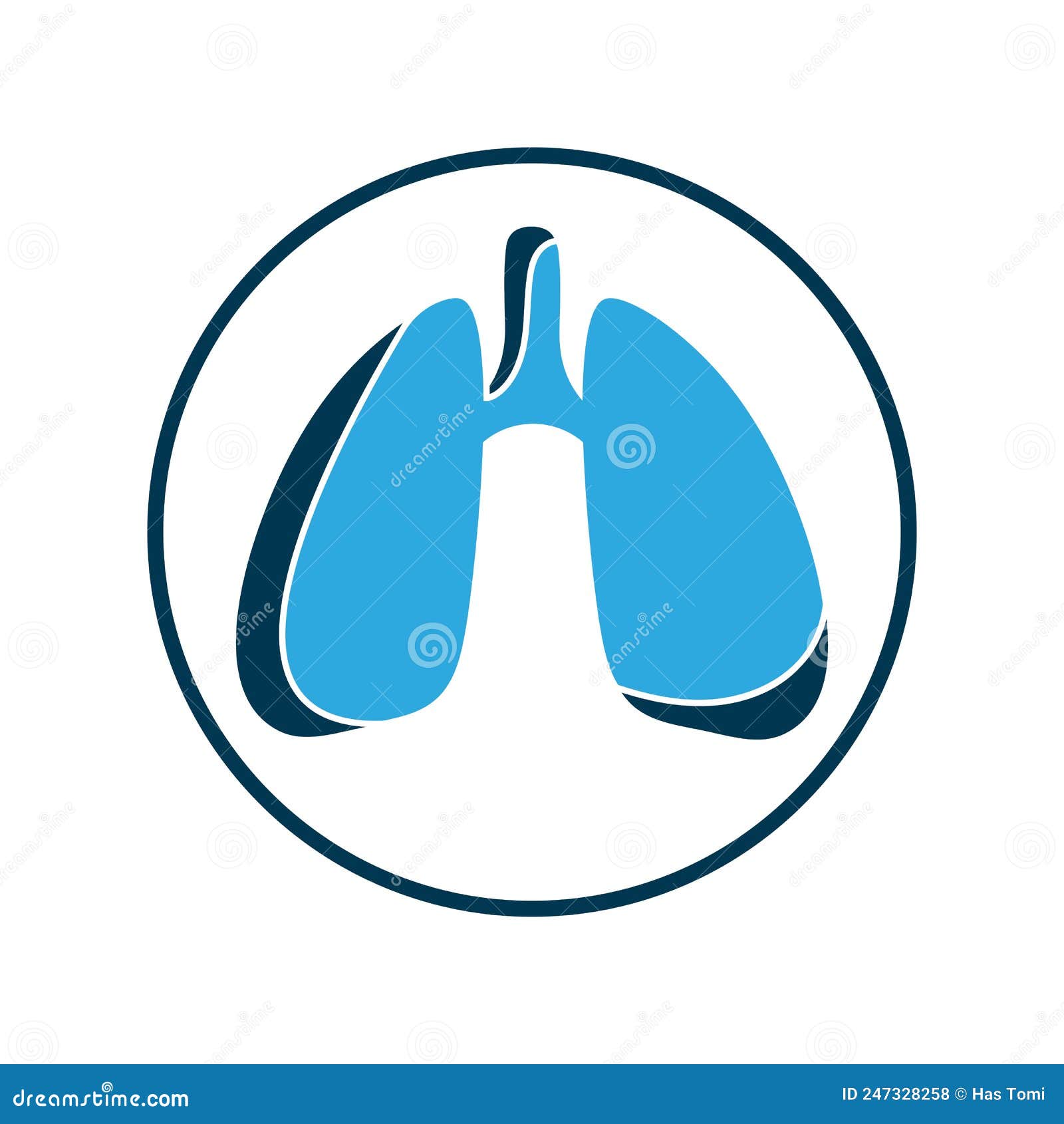 Lung Logo Design Vector for Your Business Stock Vector - Illustration ...