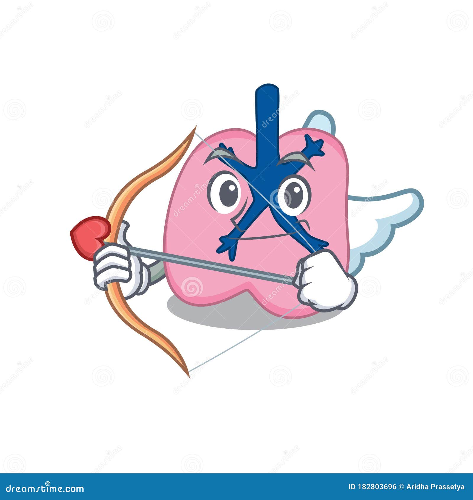 Lung in Sweet Romantic Cupid Cartoon Drawing with Arrow Stock Vector ... Lung in Sweet Romantic Cupid Cartoon Drawing with Arrow Stock Vector ...