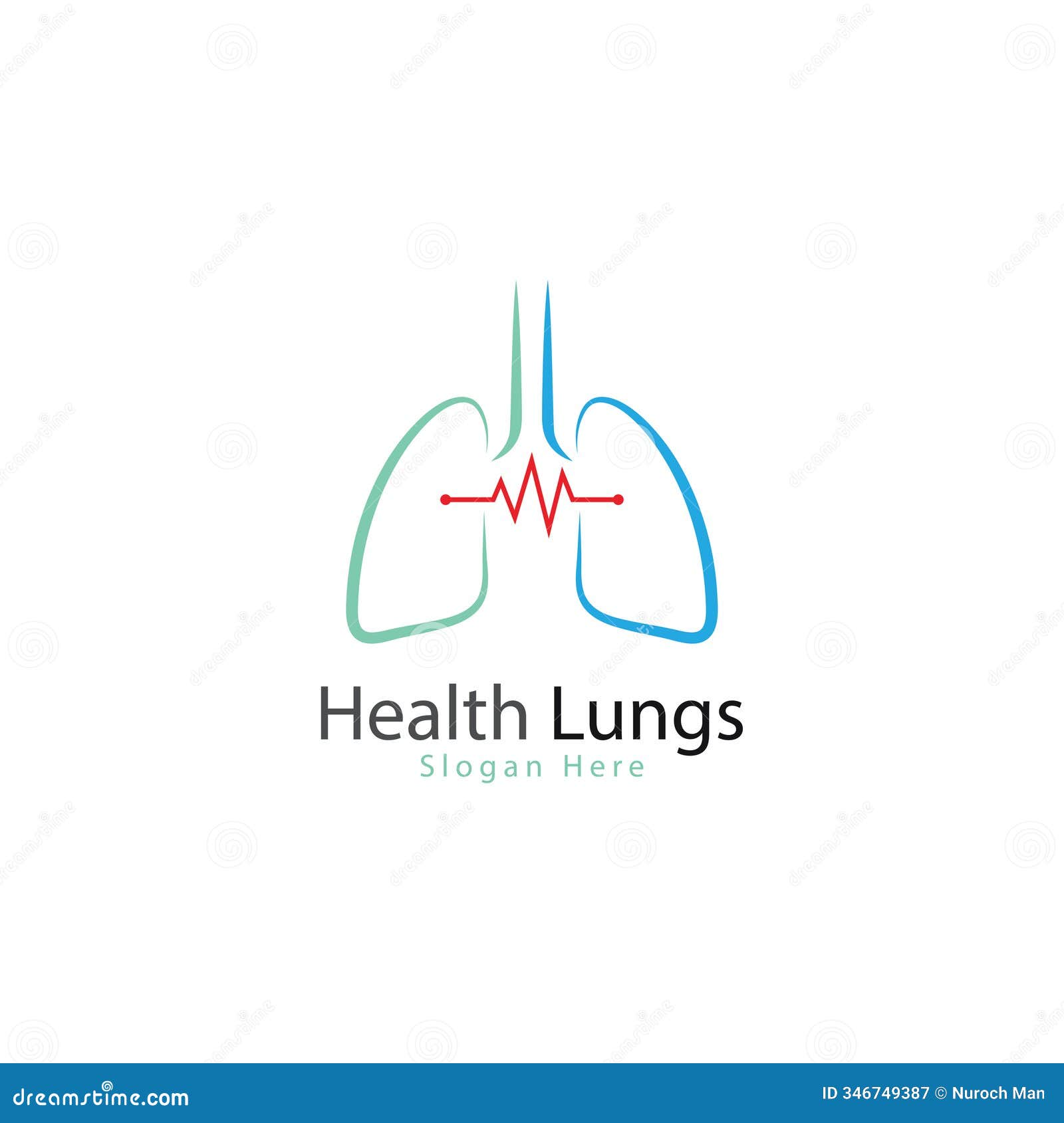 Lungs Health And Lungs Care Logo Vector Design Lungs Logo Template ...