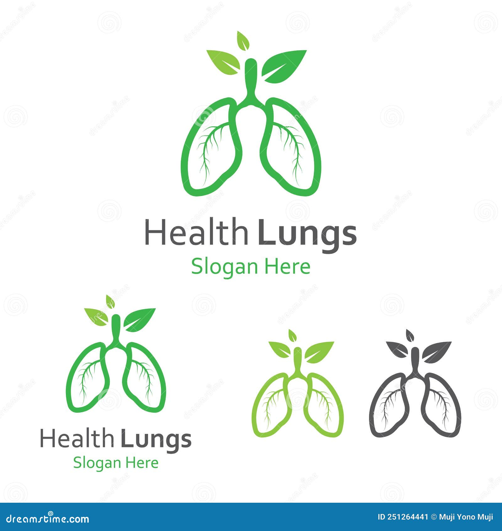 Lungs Health and Lungs Care Logo Vector Design, Lungs Logo Illustration ...