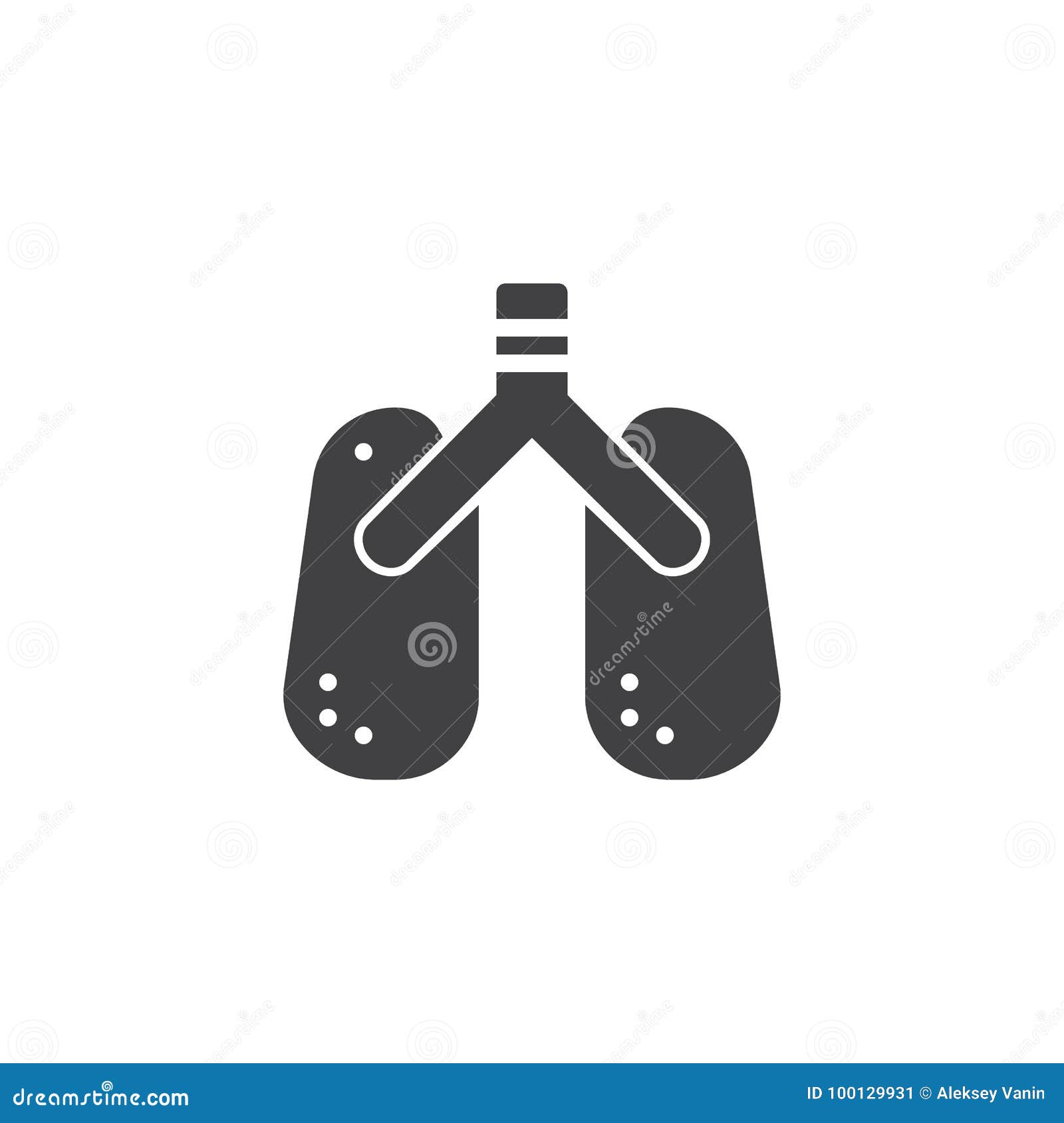 Lungs icon vector stock vector. Illustration of respiratory - 100129931