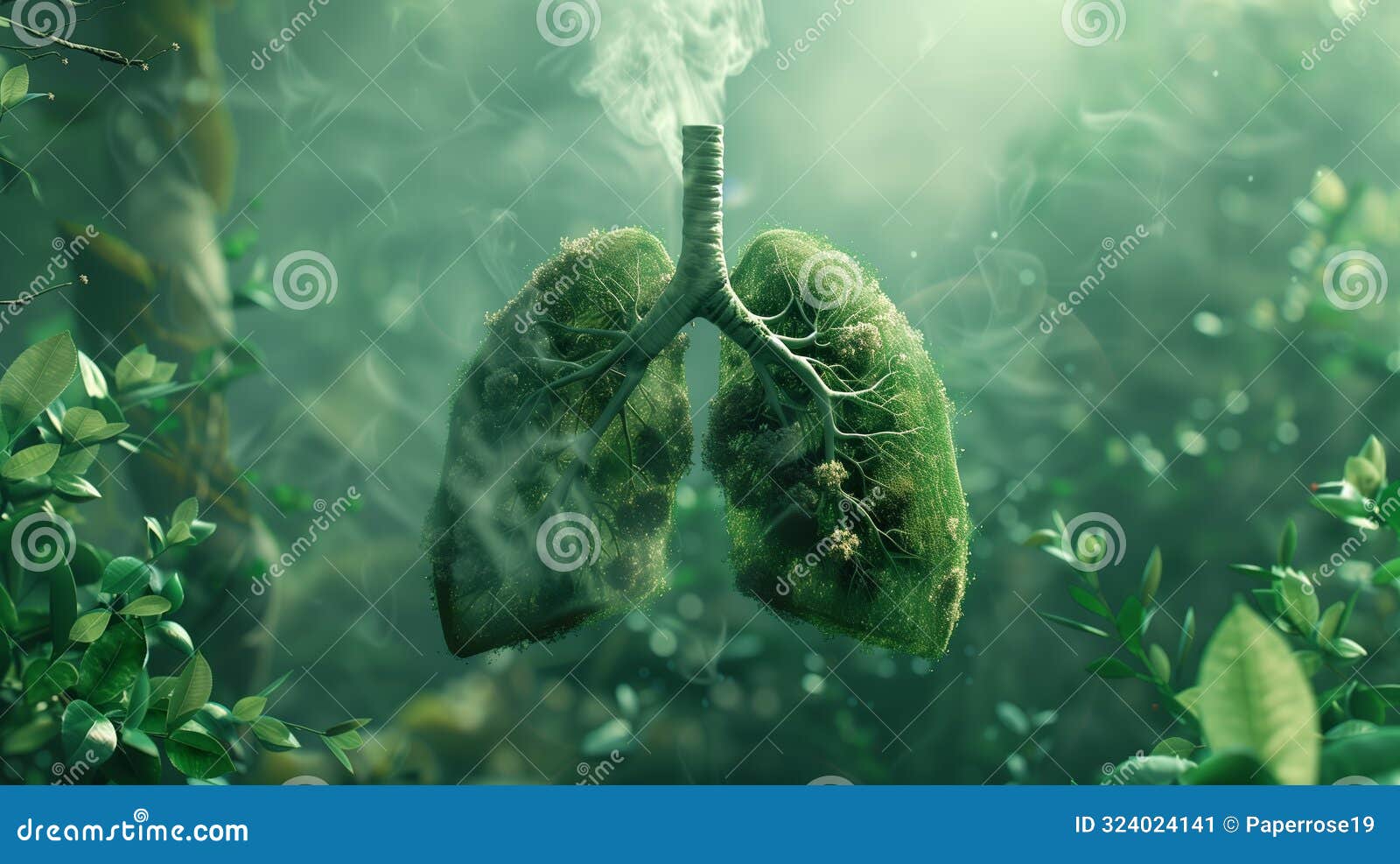 The Lungs of the Planet, Concept for Saving the Earth Stock Image ...