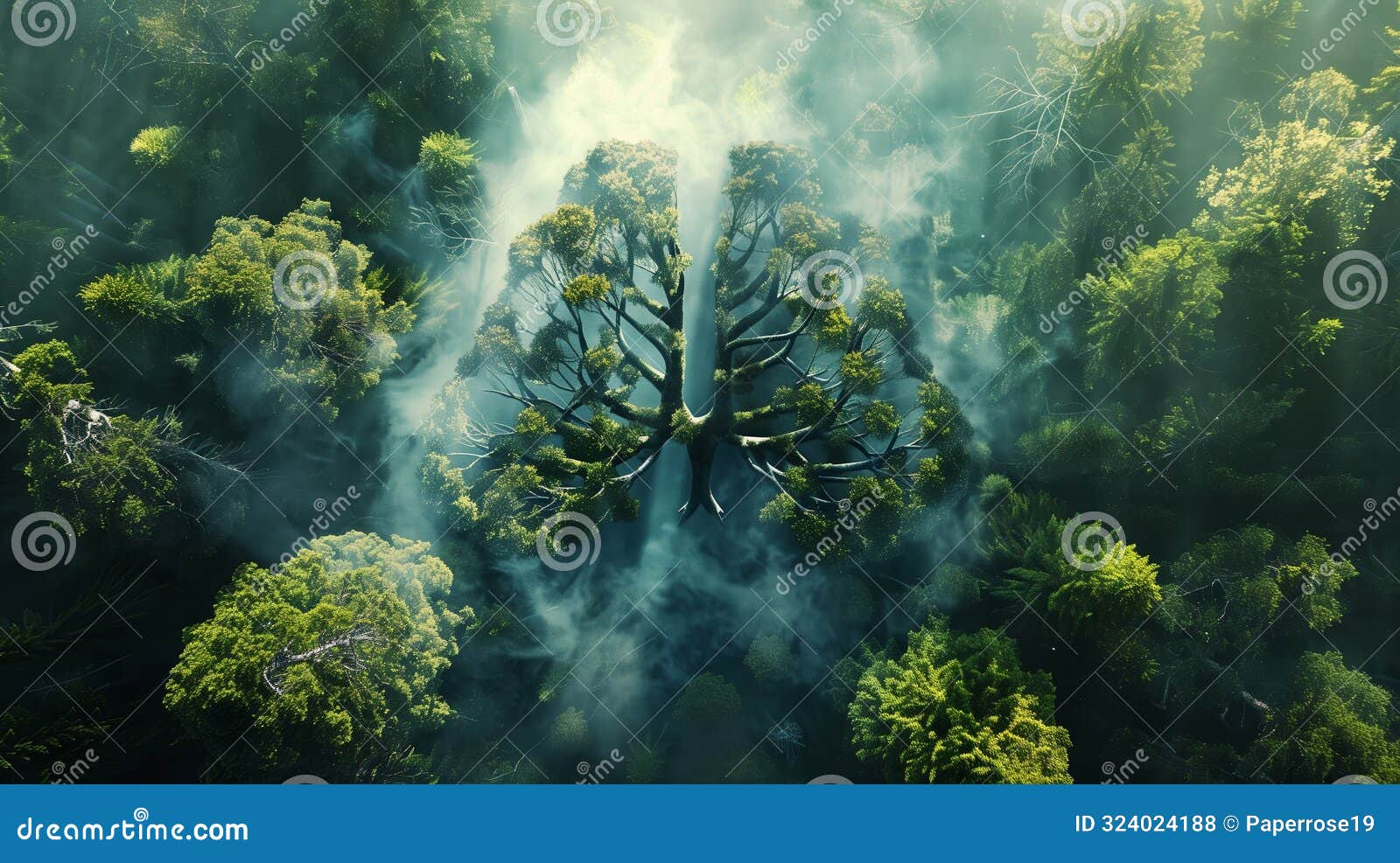 The Lungs of the Planet, Concept for Saving the Earth Stock Photo ...
