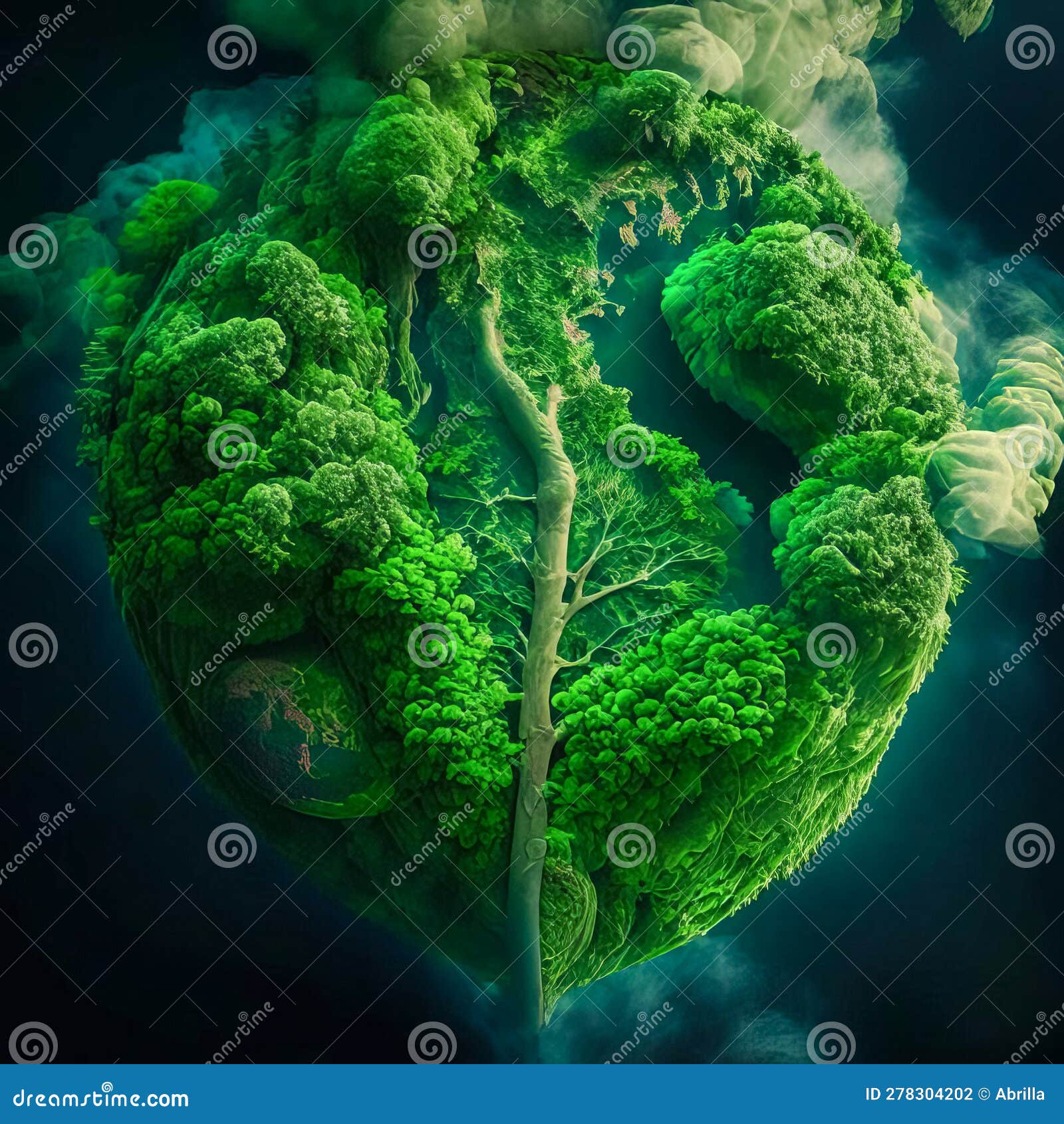Lungs of the Planet, Ecology, Earth and Environment Cleaning Concept ...