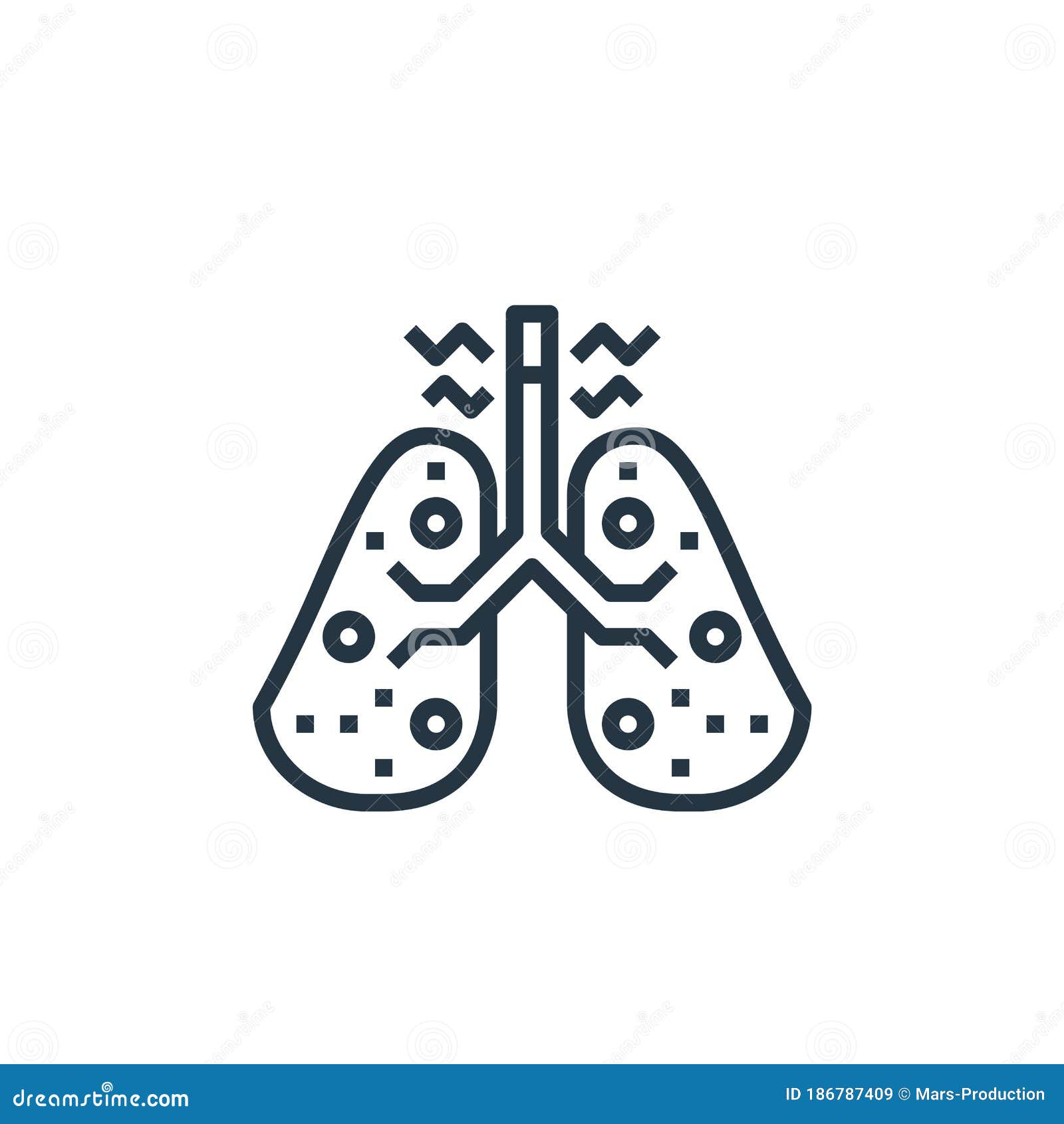 Lungs Vector Icon. Lungs Editable Stroke. Lungs Linear Symbol for Use ...
