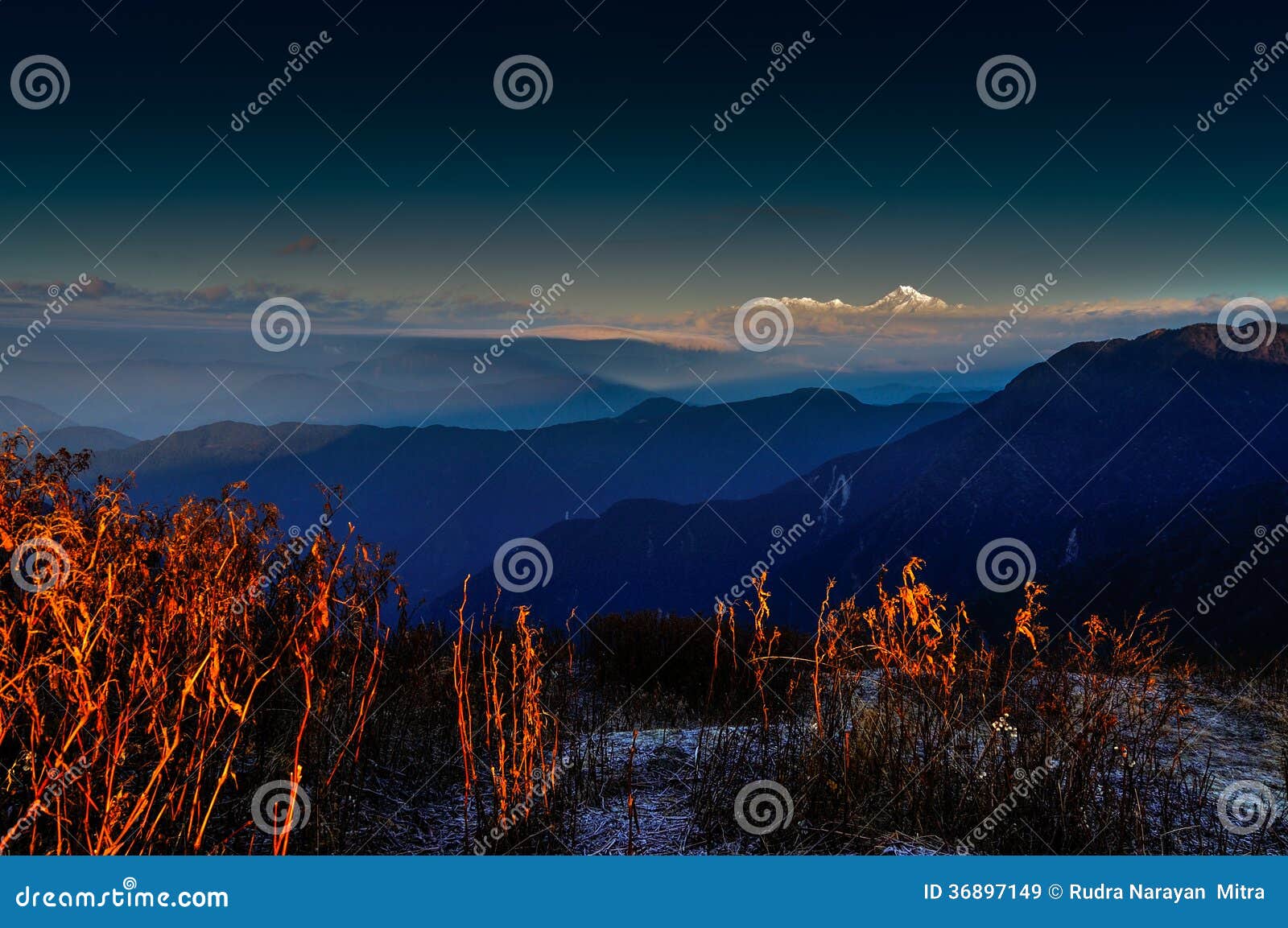Lungthang View Point, Sikkim, India Stock Image - Image of cloudscape ...