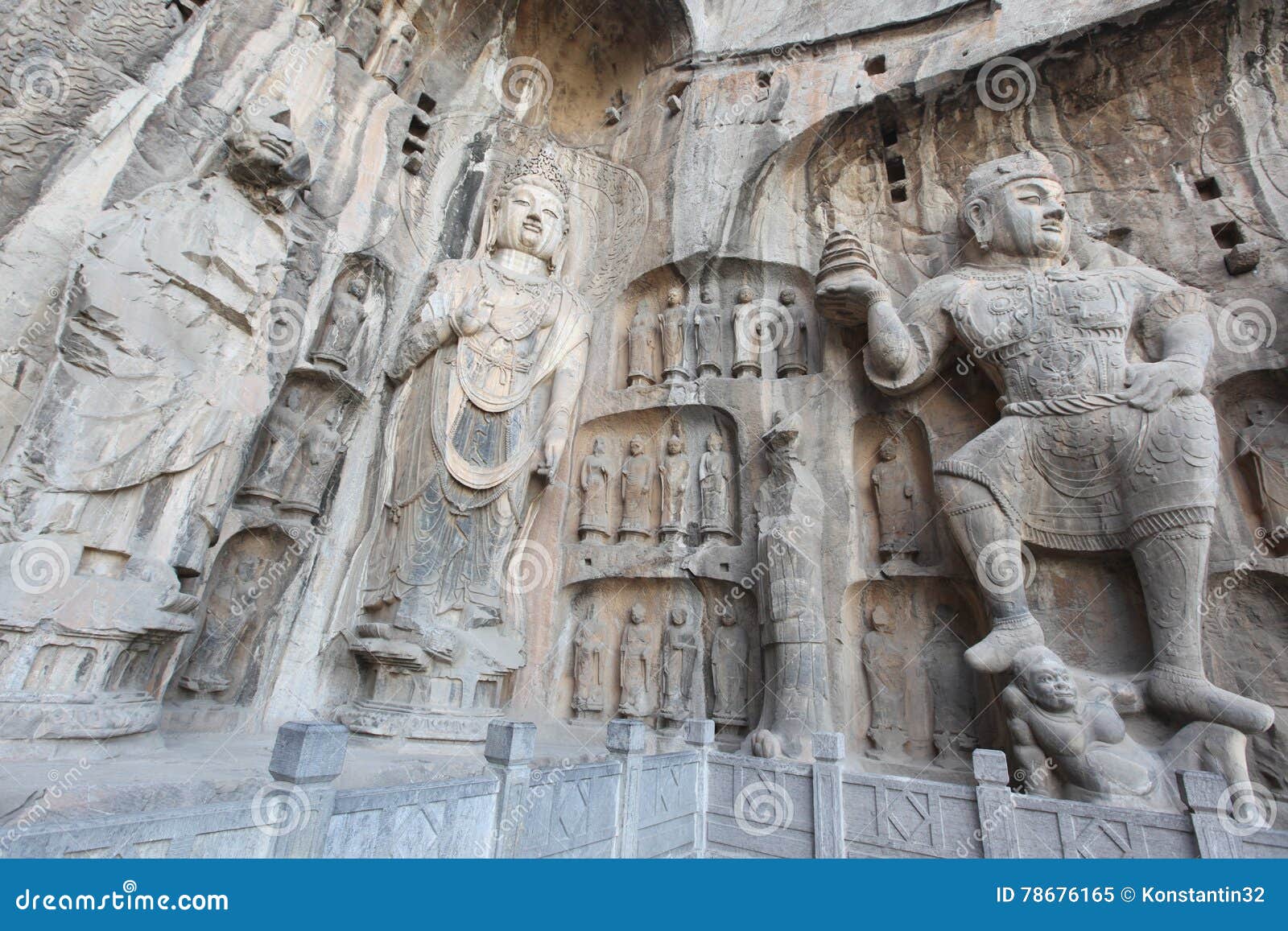 Luoyang the Buddha of Longmen Grottoes in China Stock Image - Image of ...