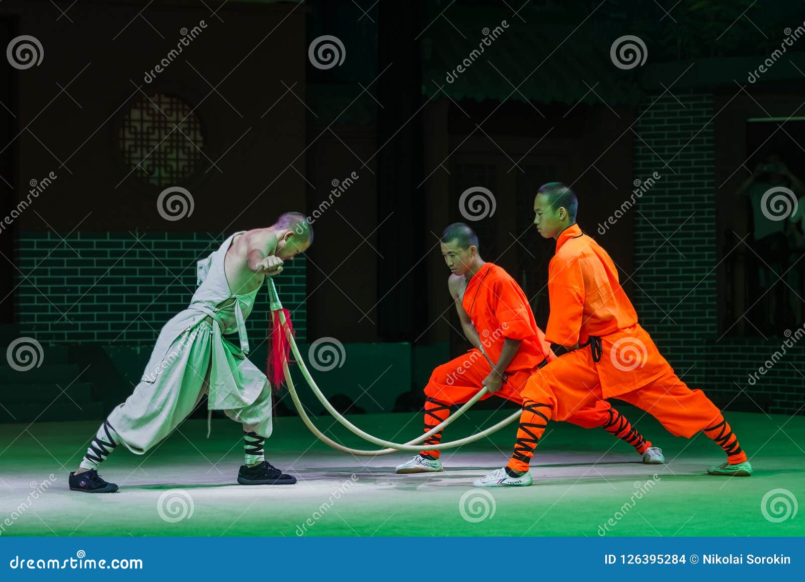 Luoyang, China - May 17, 2018: Kung Fu Show in Shaolin Monastery ...