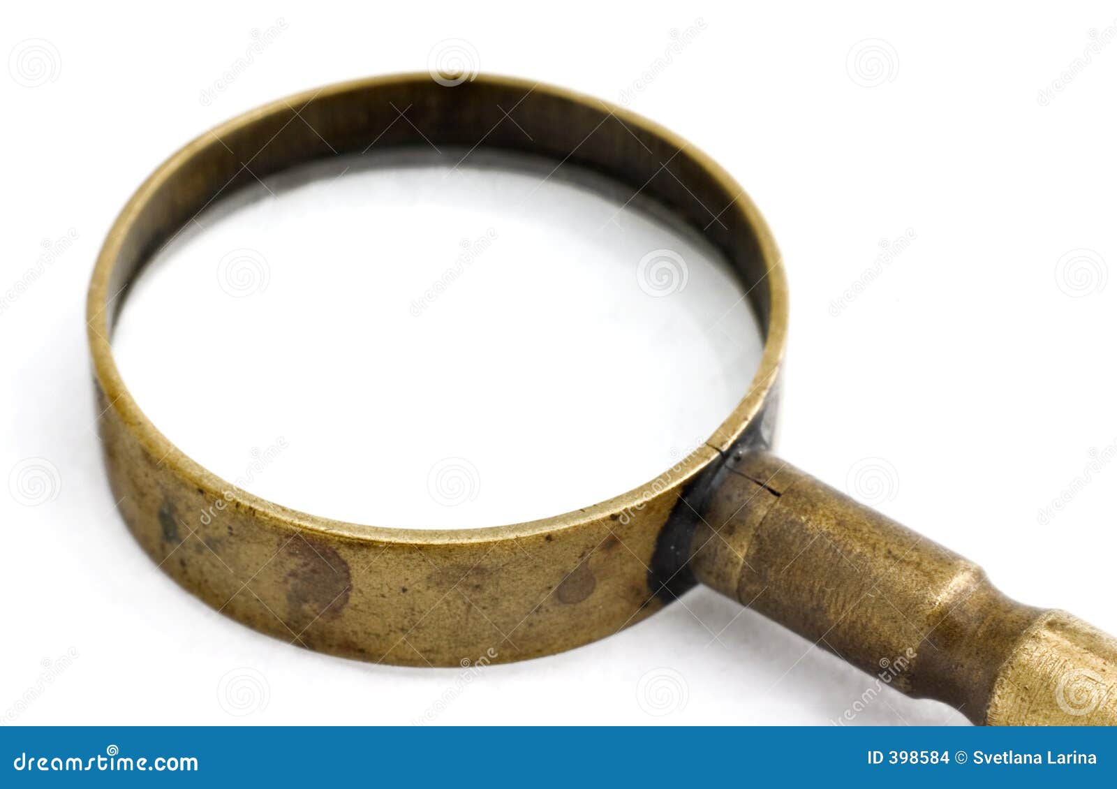 Lupa antiga foto de stock. Imagem de detetive, isolado - 398584