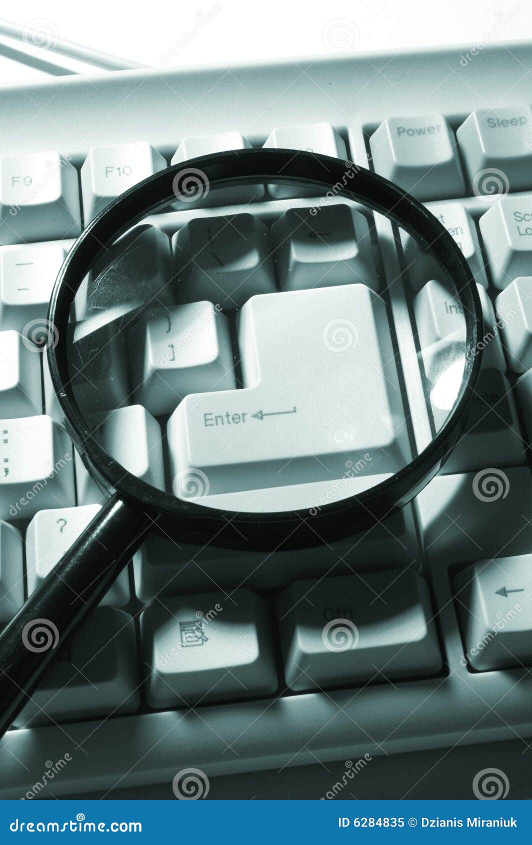 Lupa, botón, clave imagen de archivo. Imagen de detective - 6284835