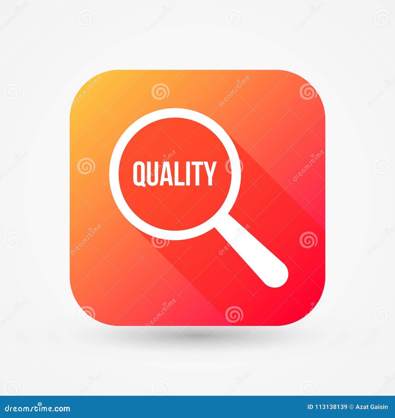 Lupa De La Palabra De La Calidad Ilustración del Vector - Ilustración ...